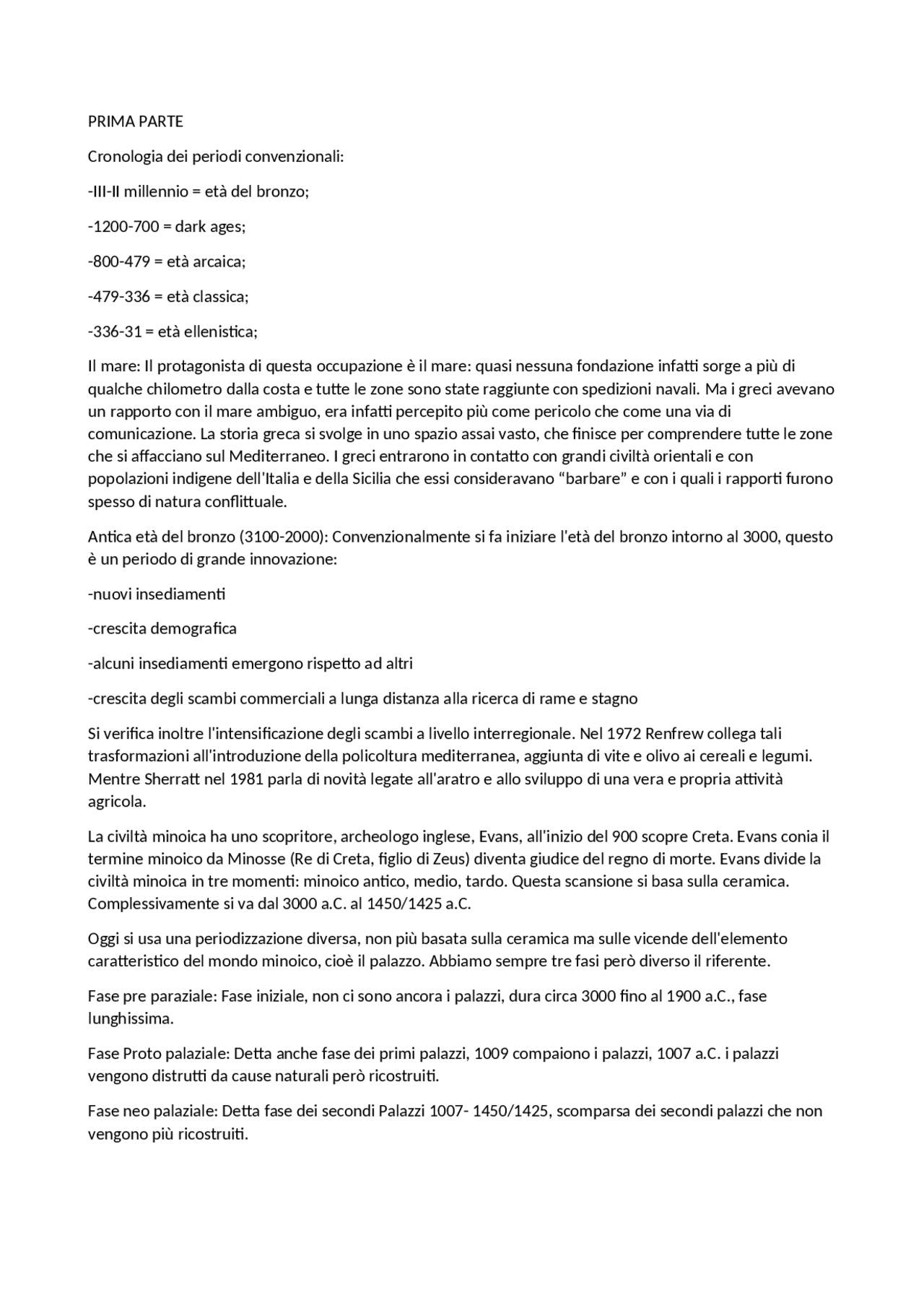 Storia Greca Riassunti Docsity