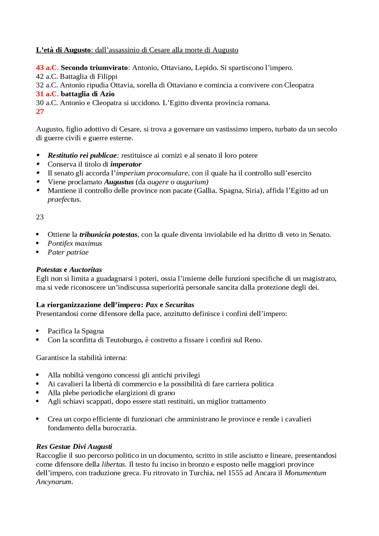Autori Latini Di Età Augustea Docsity