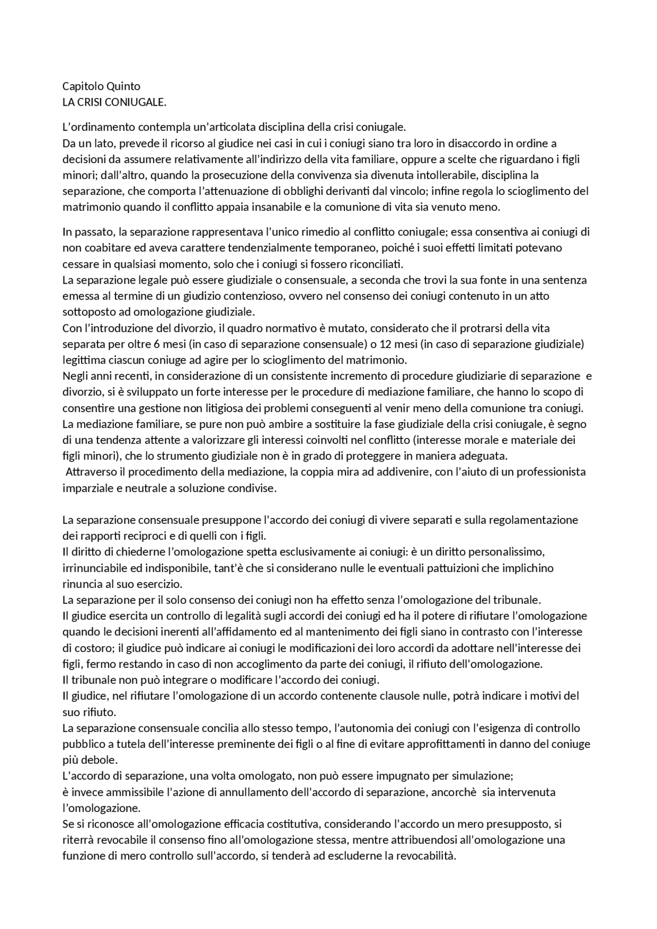 Libro Sesta Diritto Di Famiglia Docsity