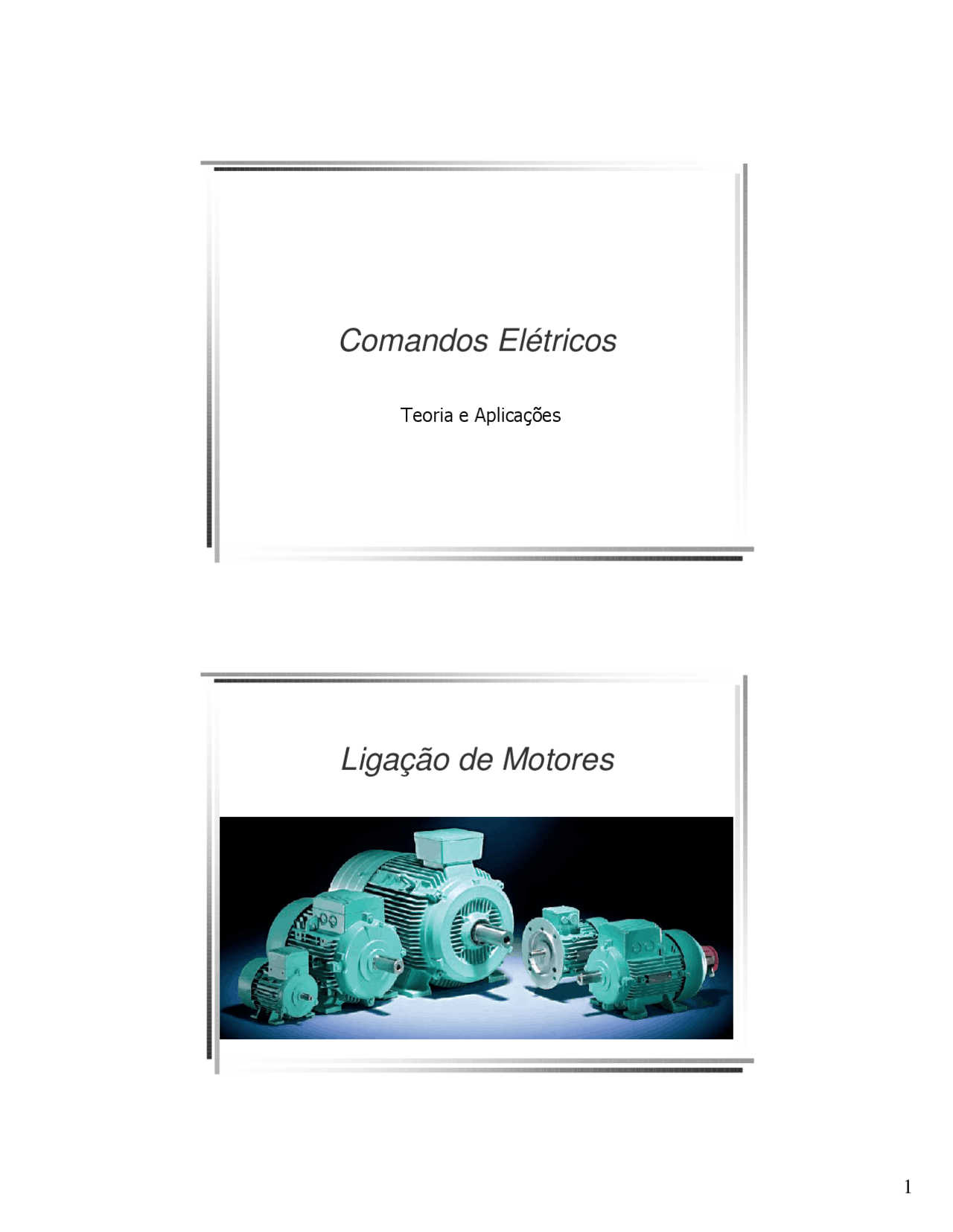 Comandos Elétricos Teoria E Aplicações Docsity