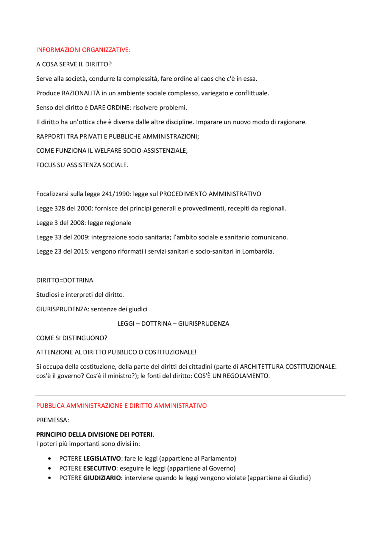 Appunti Di Diritto Vari Primo Anni Docsity