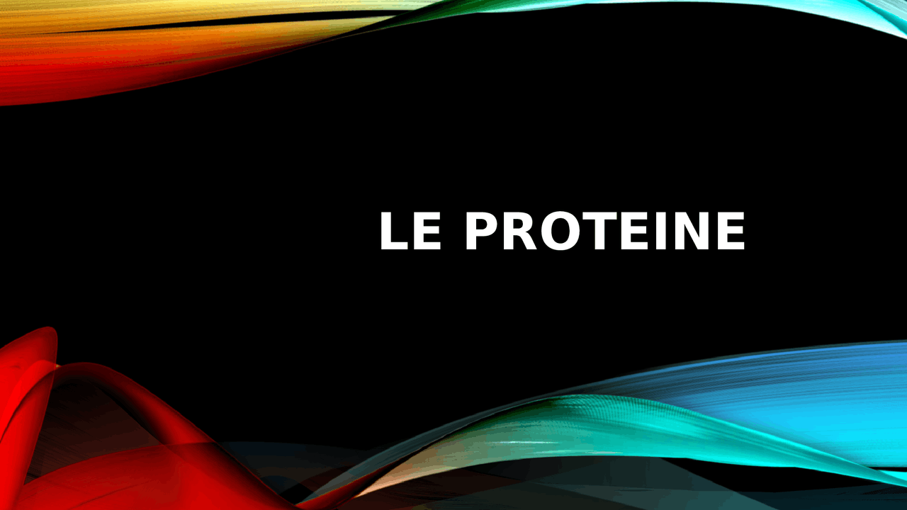 Presentazione Sulle Proteine Docsity