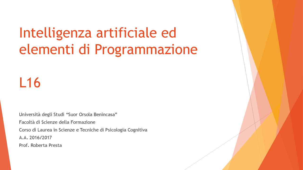 Informatica Umanistica slide - Docsity