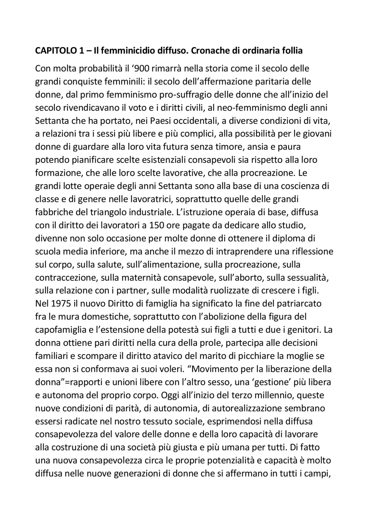 Corpi Violati E Violenza Di Genere Docsity