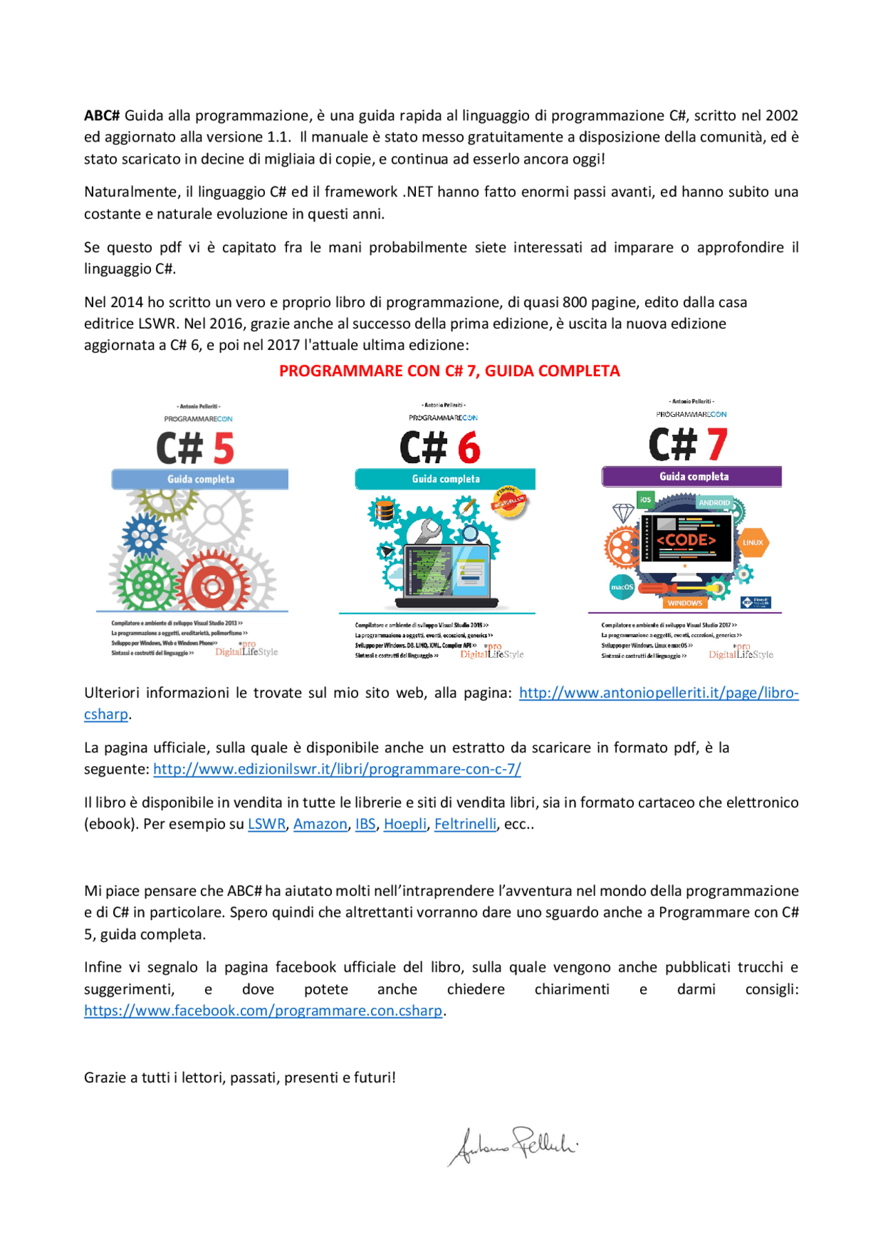 ABC# guida alla programmazione in C# - Docsity