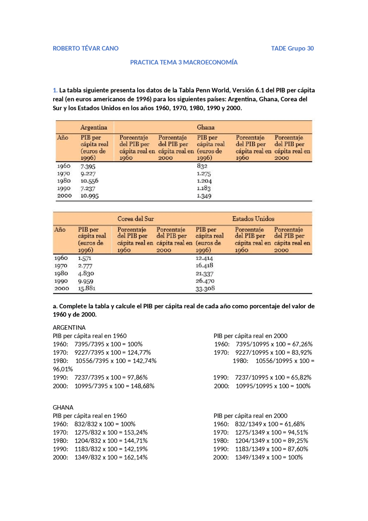 Práctica 3 Macroeconomía Docsity