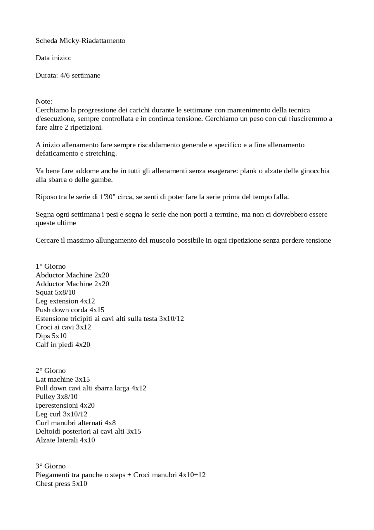 Scheda Riadattamento Docsity