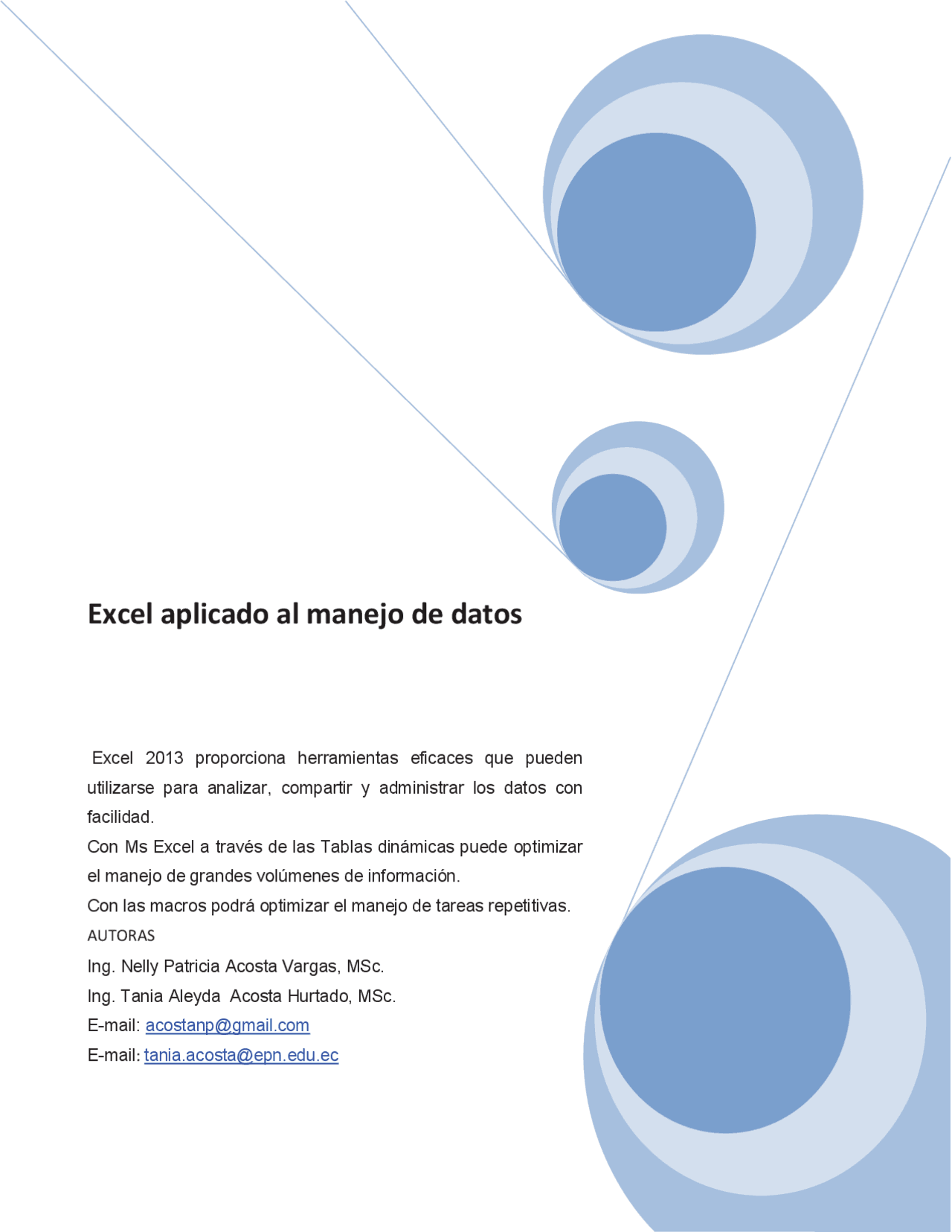 Excel aplicado al manejo de datos | Apuntes de Competencias en MS ...