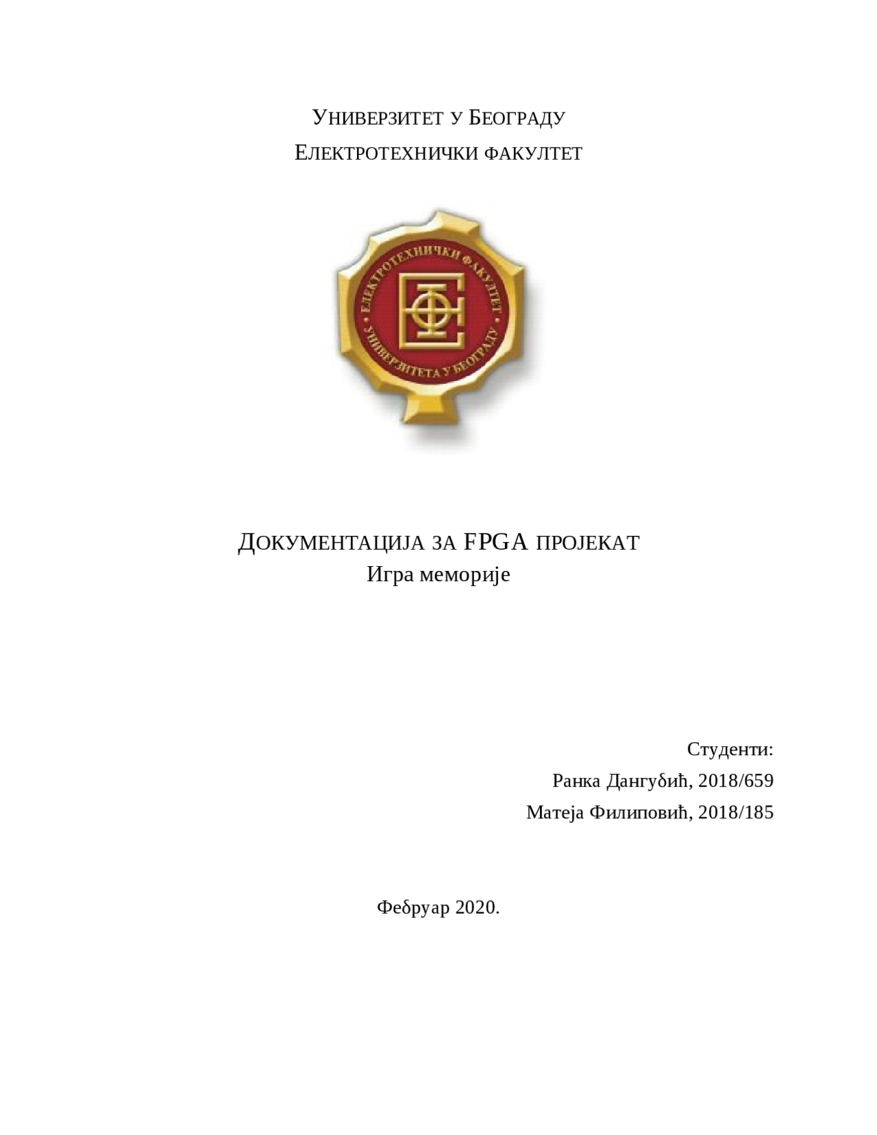 Dokumentacija Za Projekat Vodiči Projekti Istraživanja Predlog