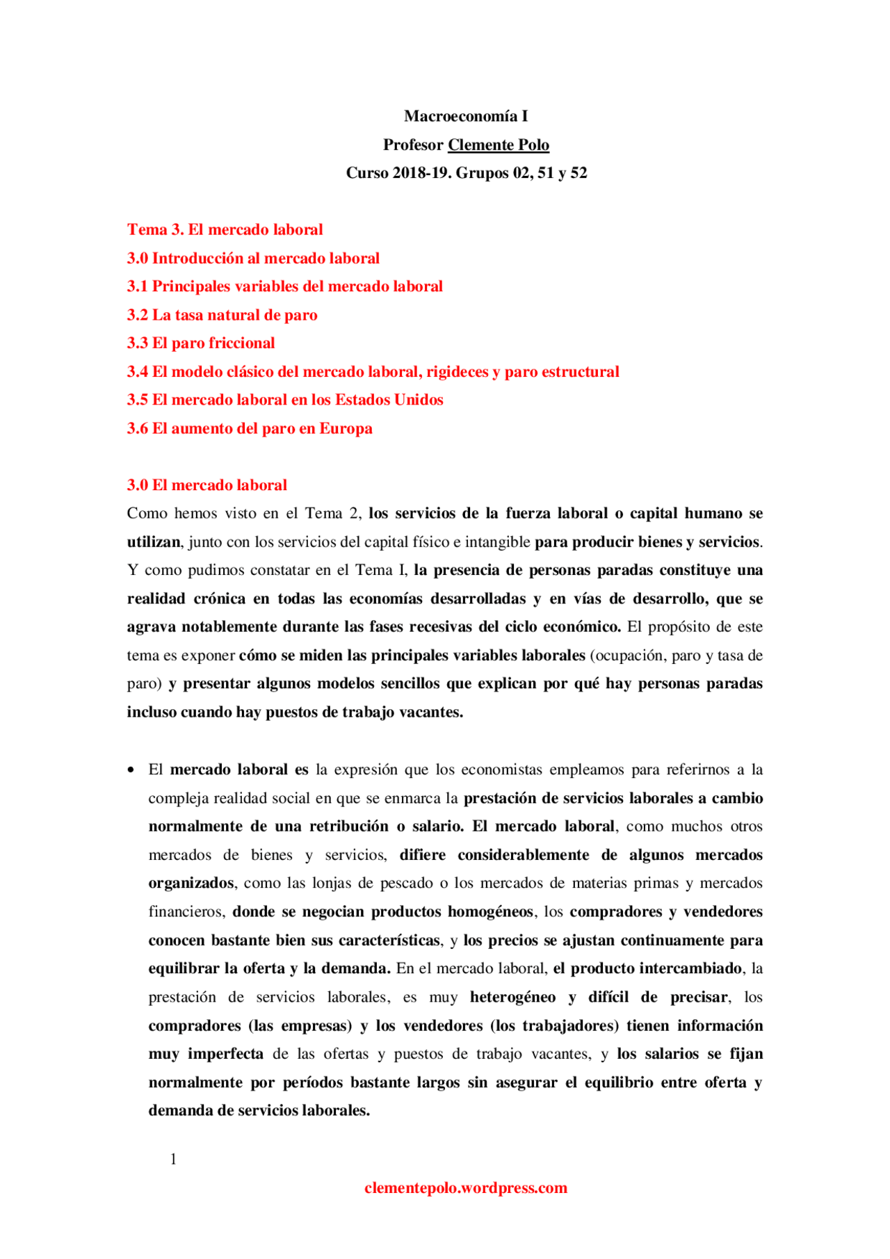 Macroeconomía 1 Tema 3 Docsity