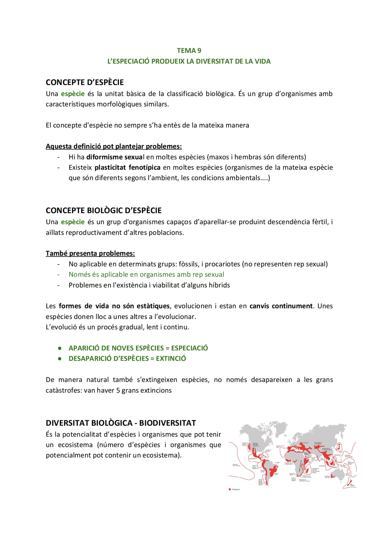 Tema 9 Biologia De 1r De Carrera Docsity