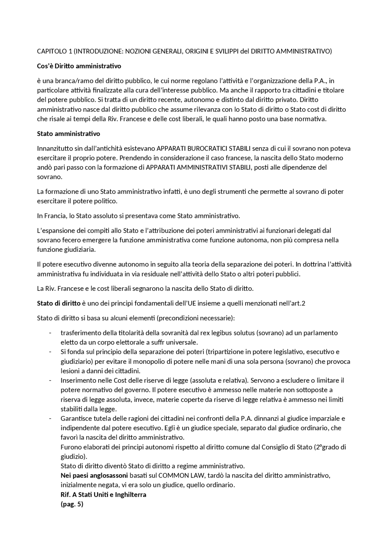 Capitoli Riassunti Di Diritto Amm Clarich Docsity