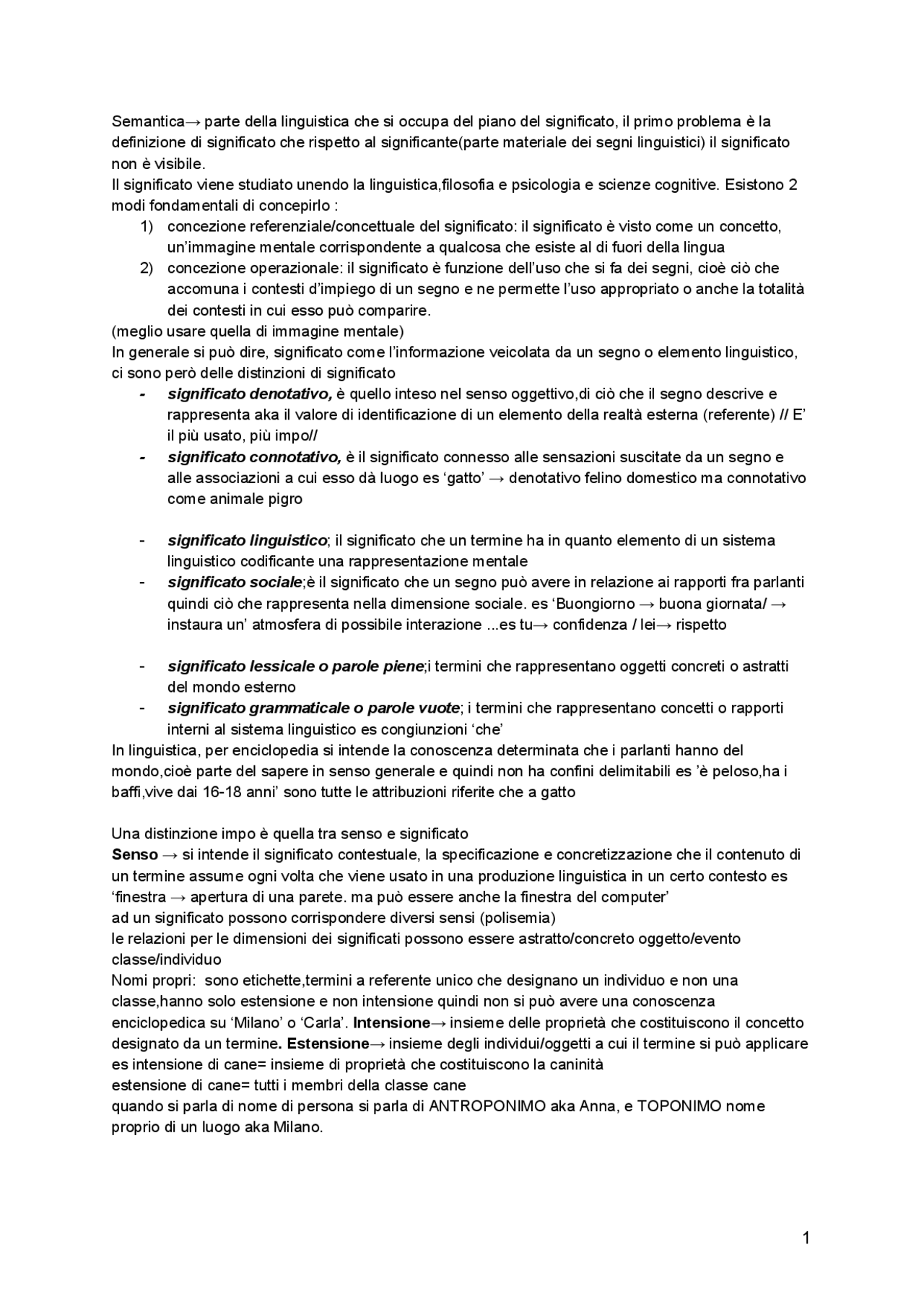 Riassunto Semanticalessico E Pragmatica Berruto Docsity