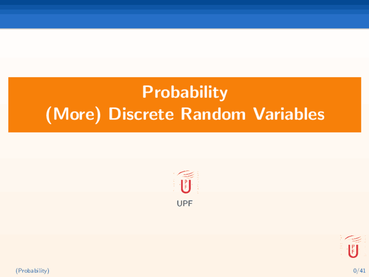 Discrete RV Diapositivas - Docsity