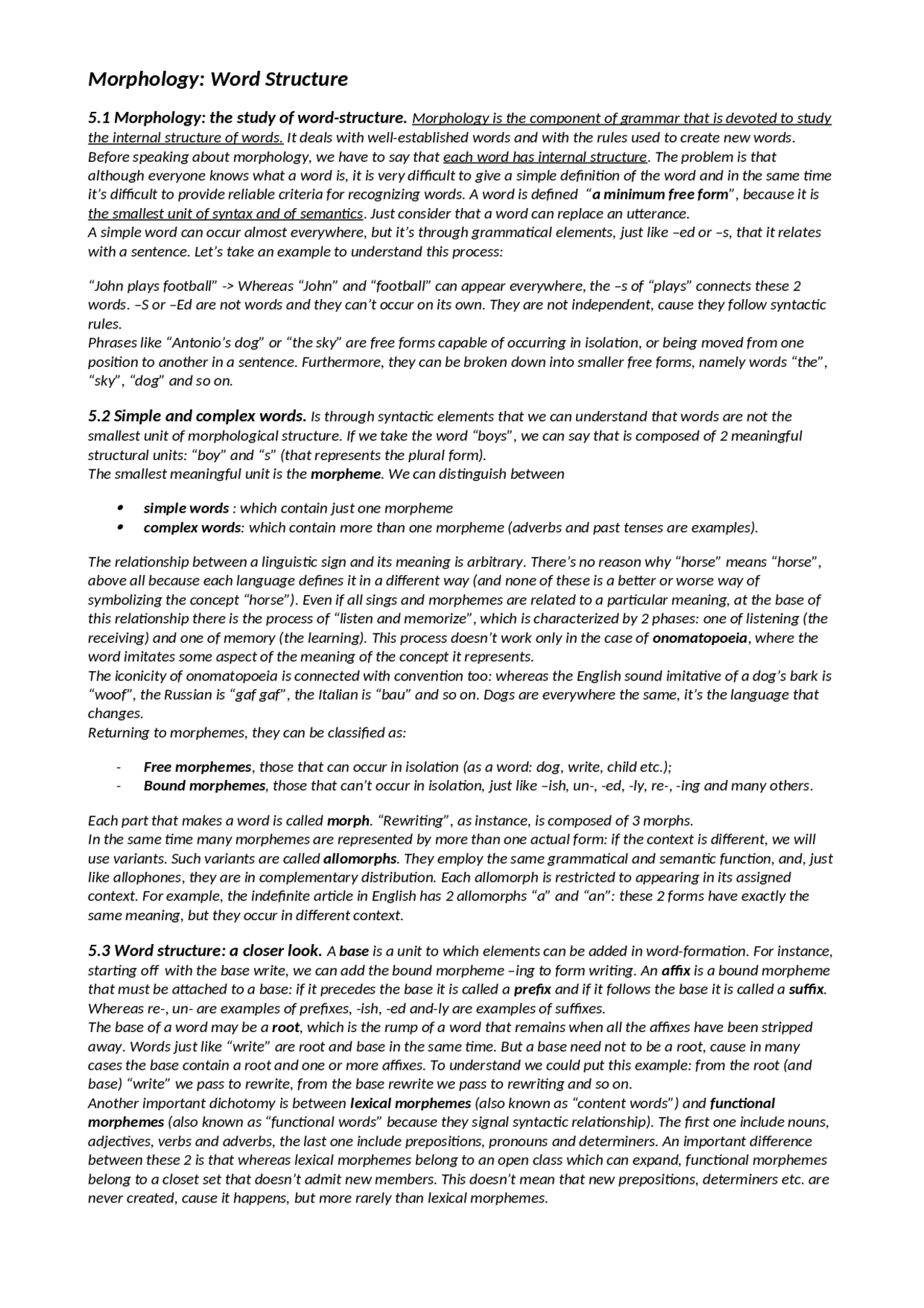 English Language Description Variation And Context Cap 5 Docsity