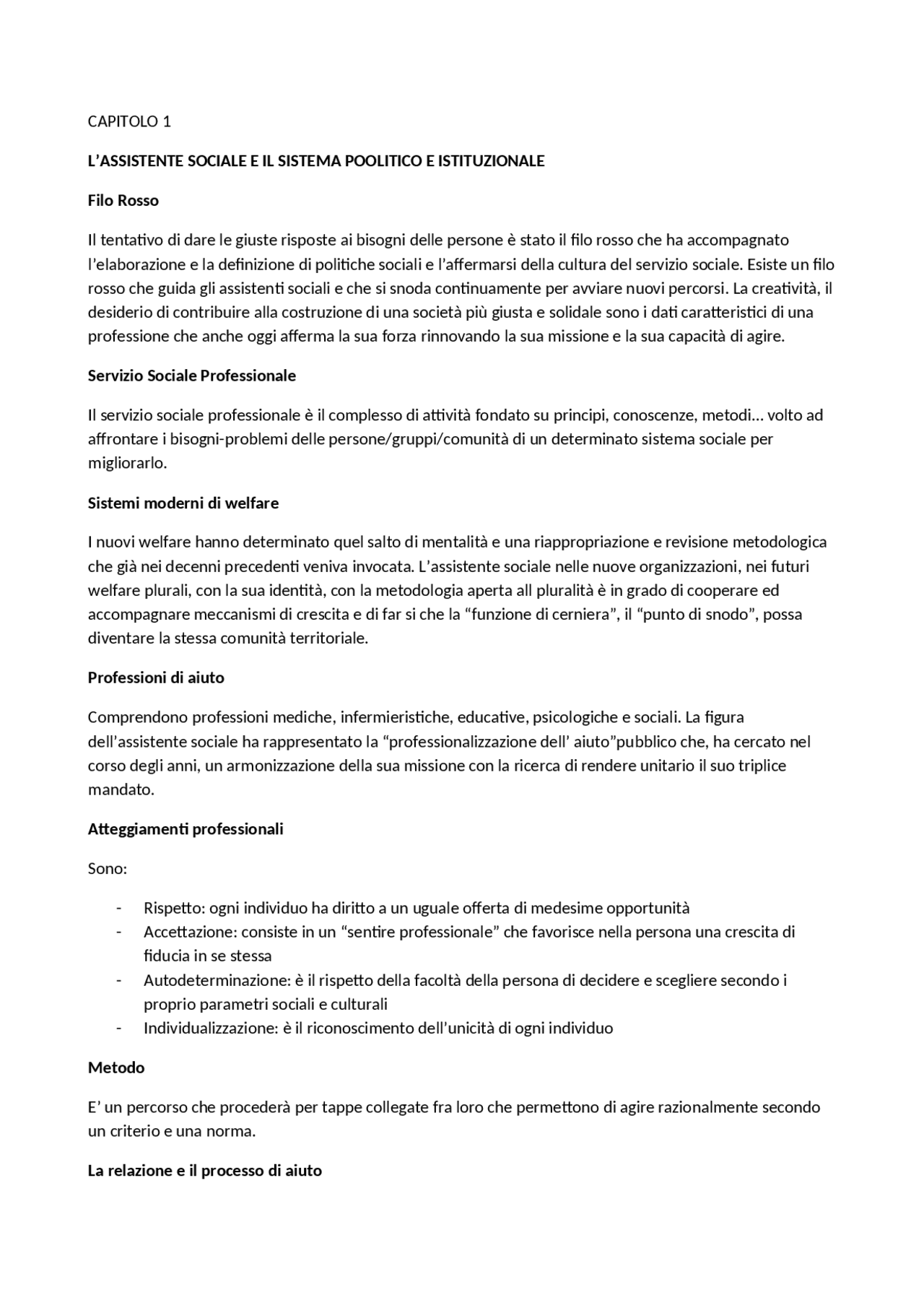 Appunti Metodi E Tecniche Del Ss Docsity