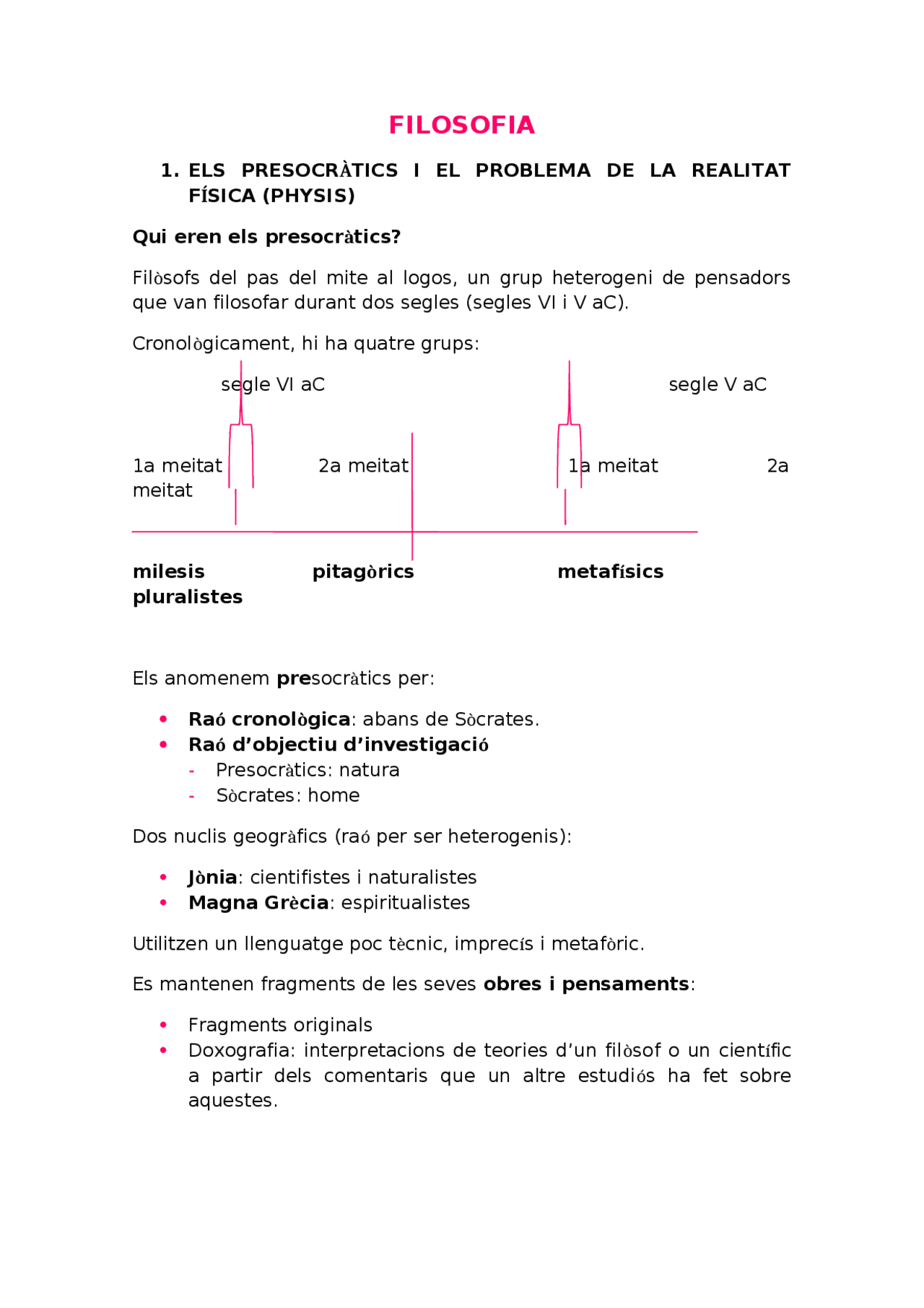 Apunts Filosofia 1r Trim 2n De Batx Docsity