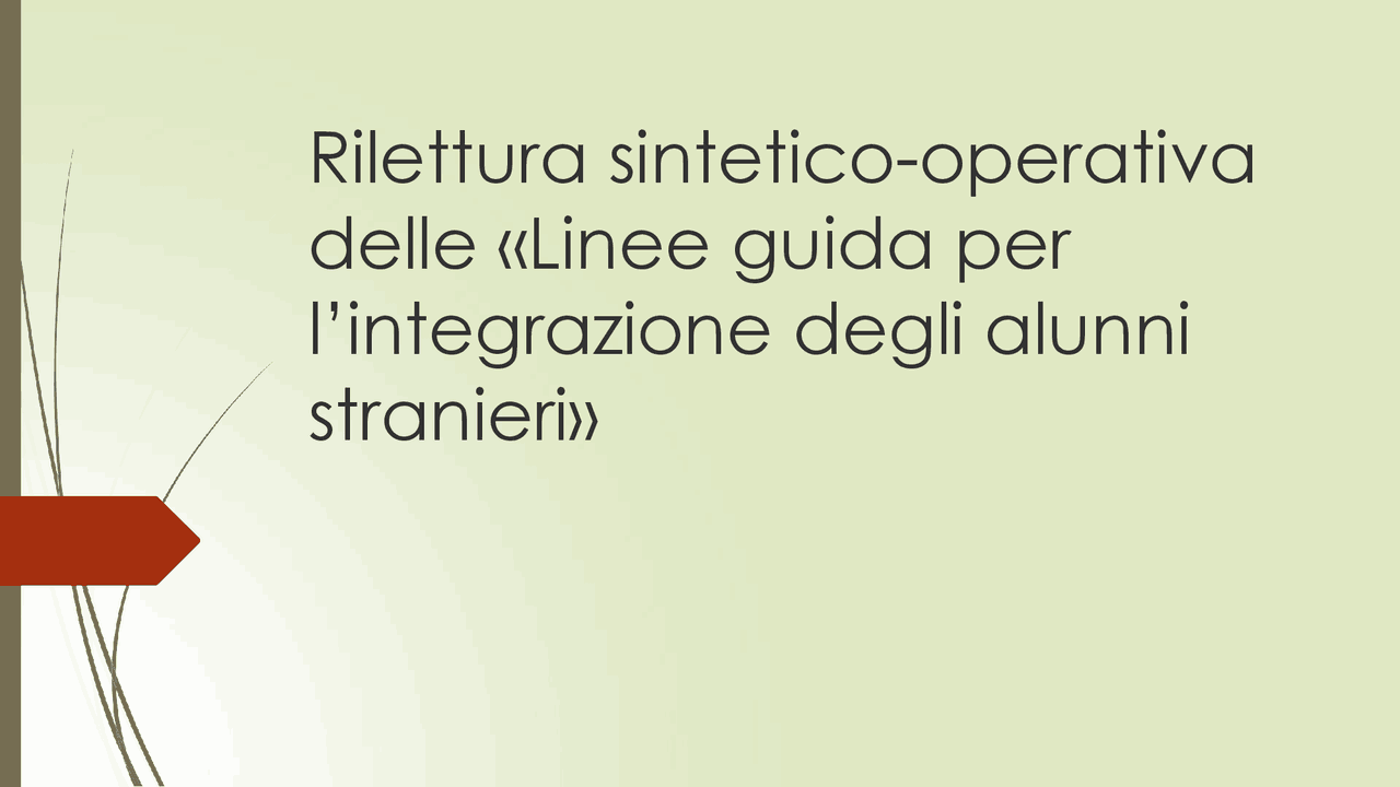 Linee Guida Alunni Stranieri Docsity