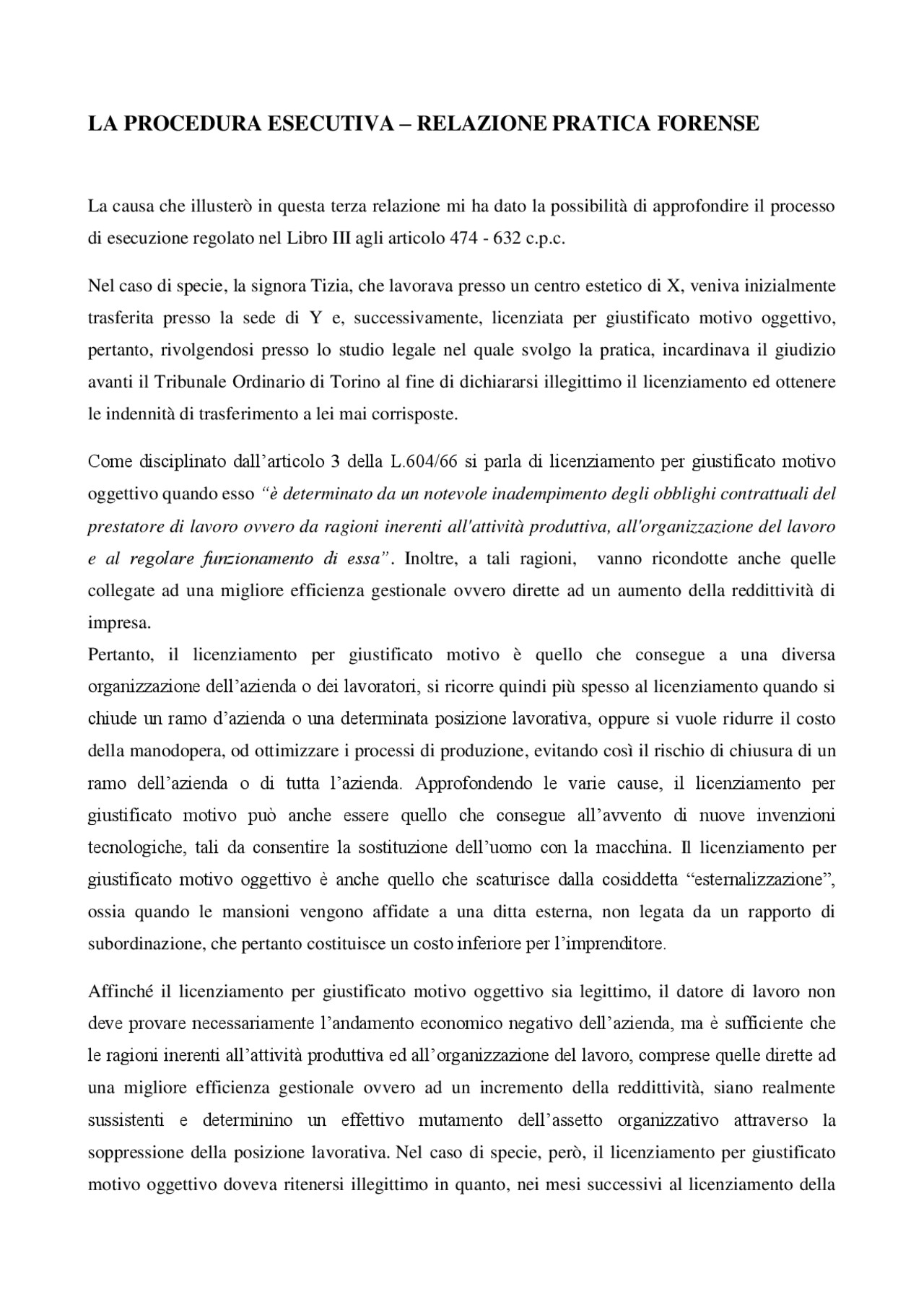 La Procedura Esecutiva Diritto Processuale Civile Docsity