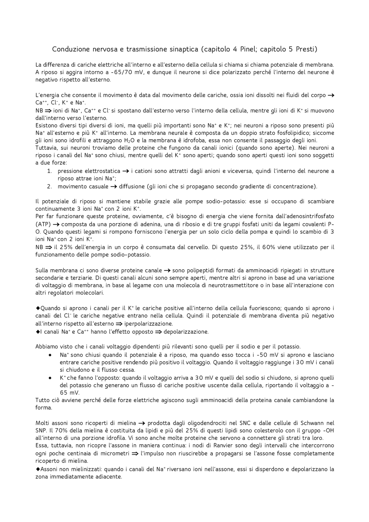 Basi Biologiche Del Comportamento Docsity