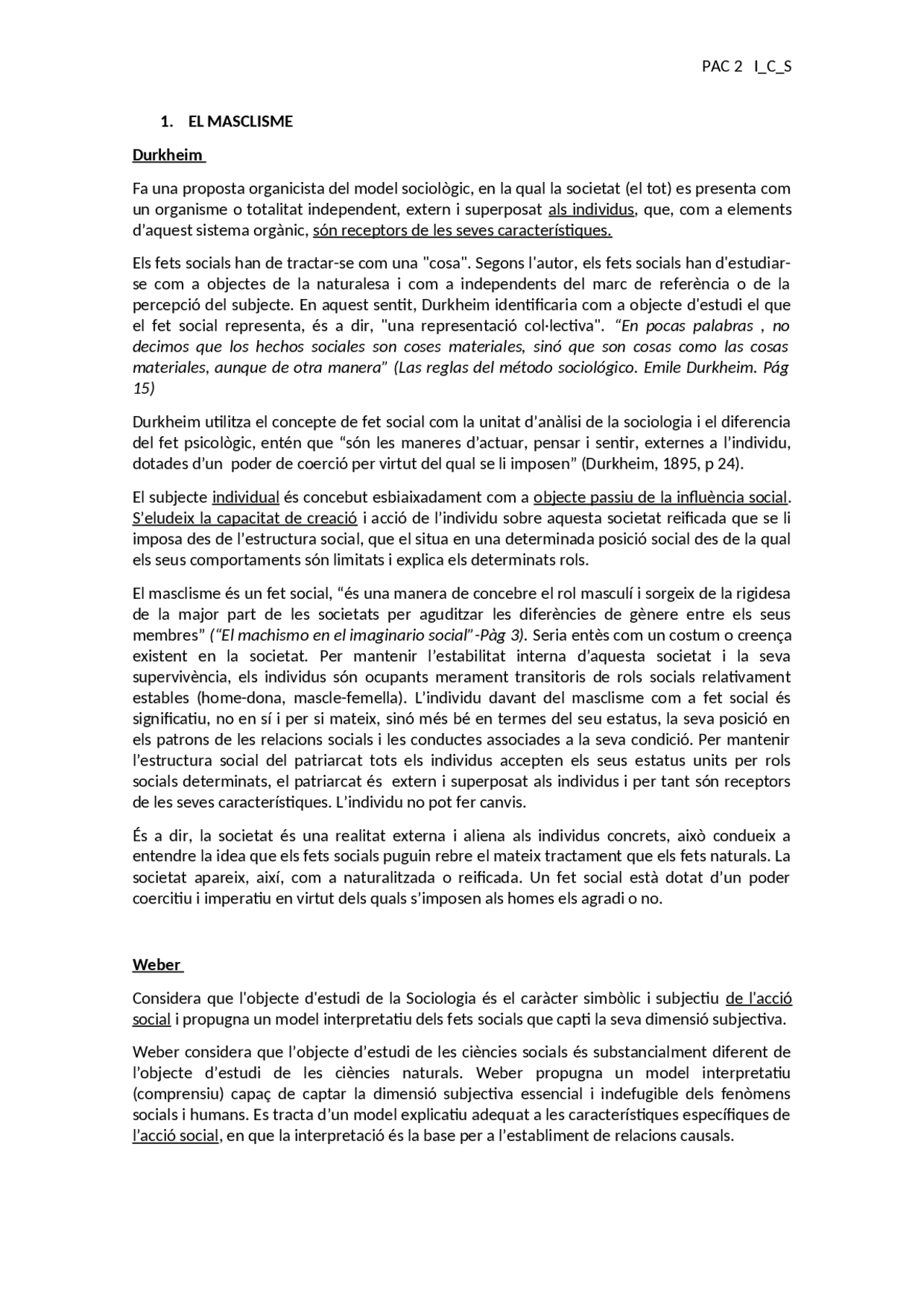Pac 2 IntroducciÓ A Les CiÈncies Socials Ejercicios De Psicología
