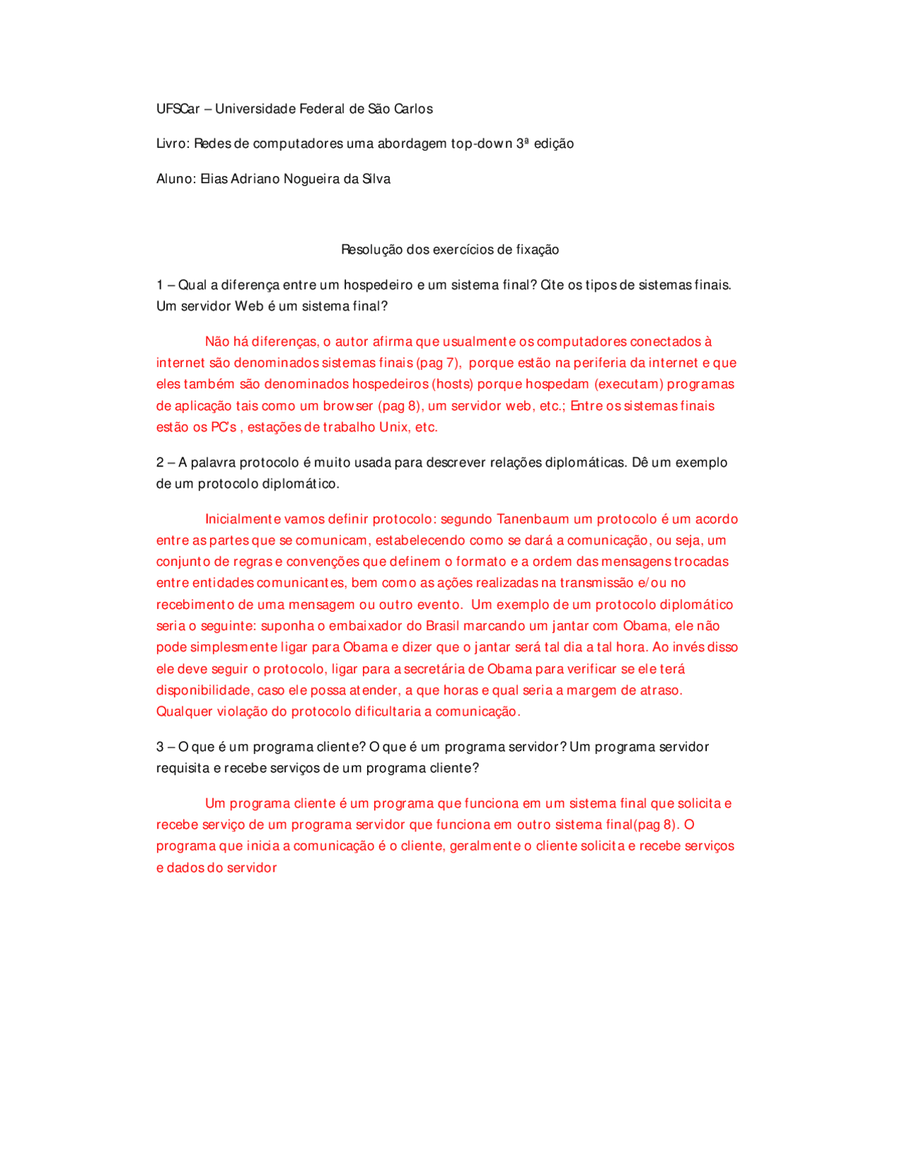 Redes De Computadores Docsity
