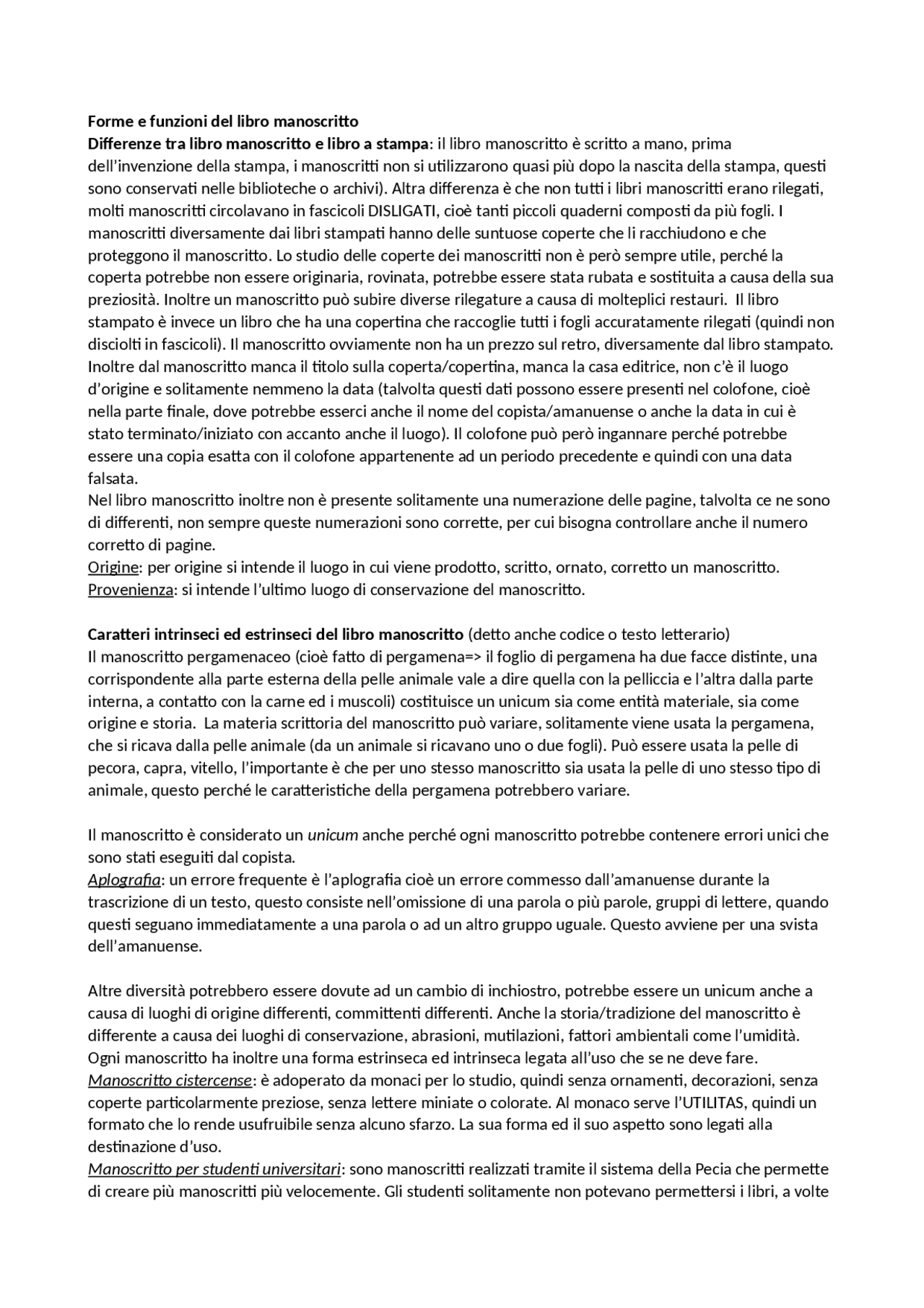 Nozioni Iniziali Forme E Funzioni Docsity