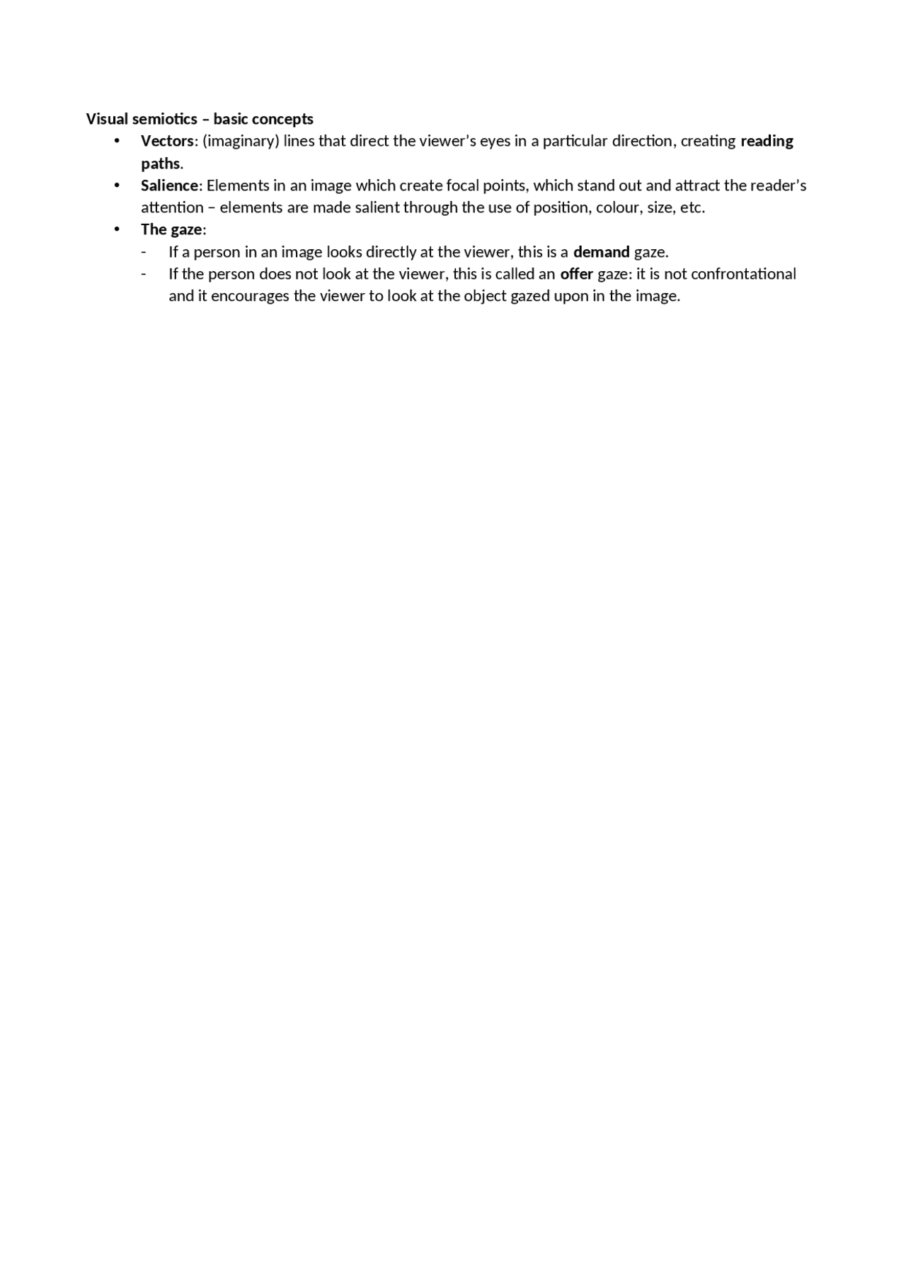 Visual Semiotics Basic Concepts Docsity