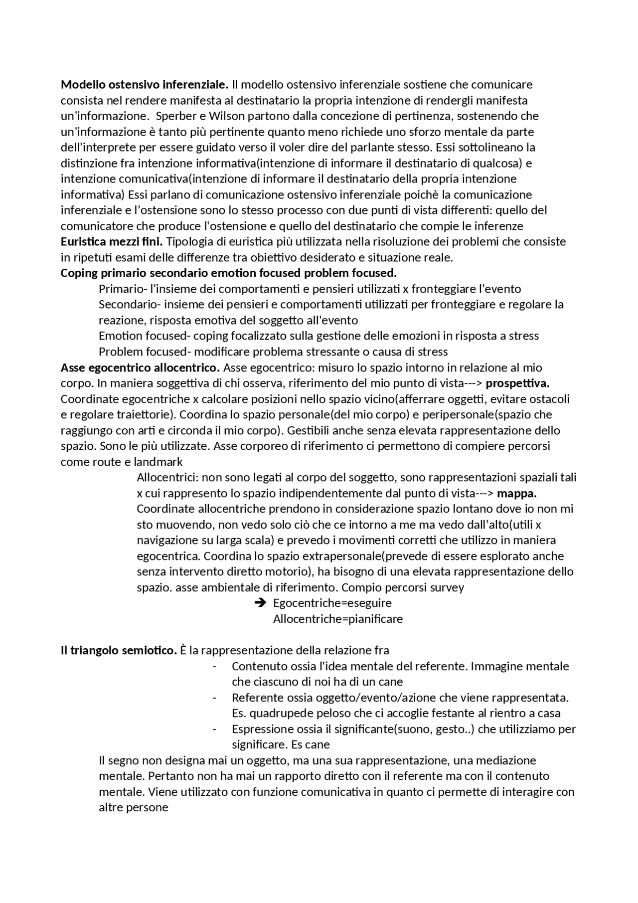 Domande Di Psicologia Generale Docsity