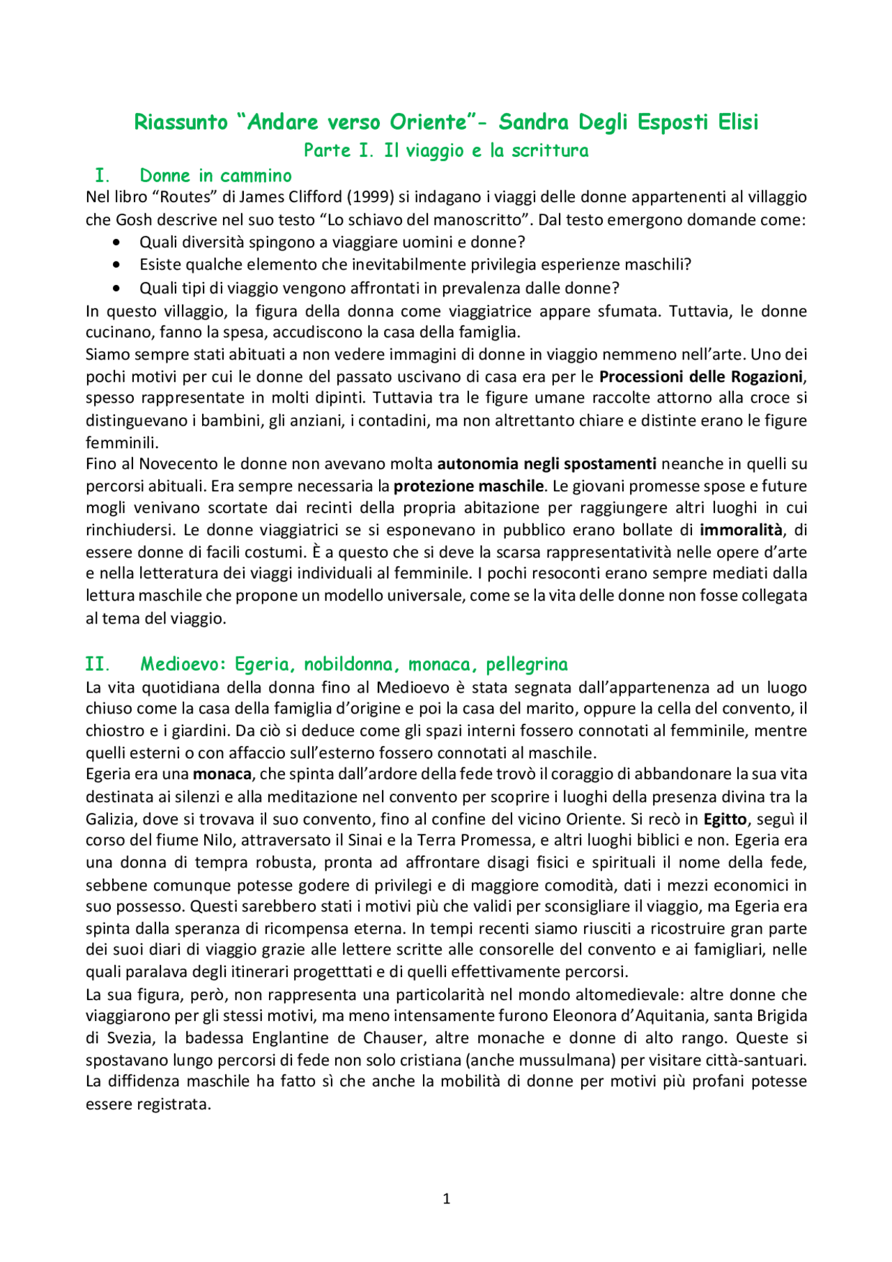 Andare Verso Oriente Docsity