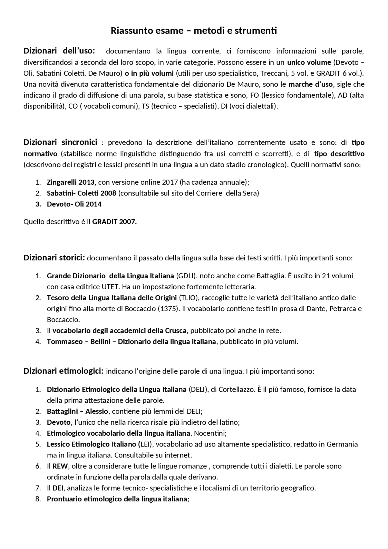 Sintesi Per Esame Prof Biffi Docsity