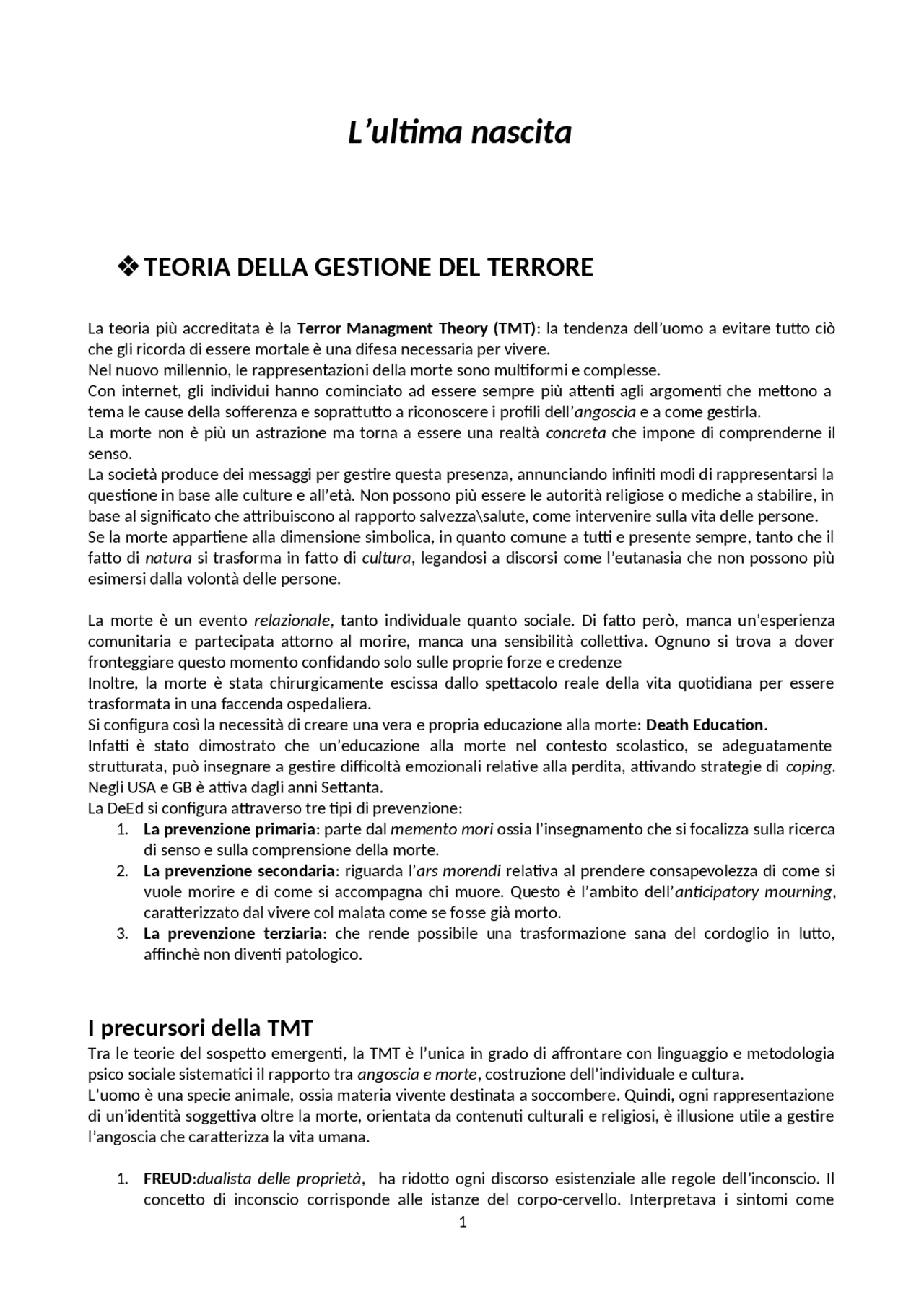 Libro "L'ultima Nascita" di Ines Testoni - Docsity