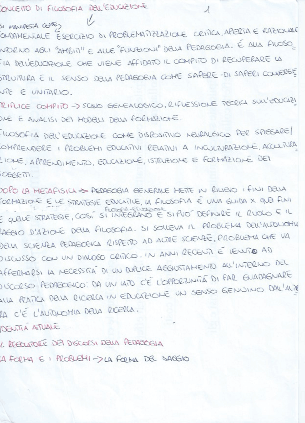 Riassunto Libro Elementi Di Filosofia Delleducazione Docsity