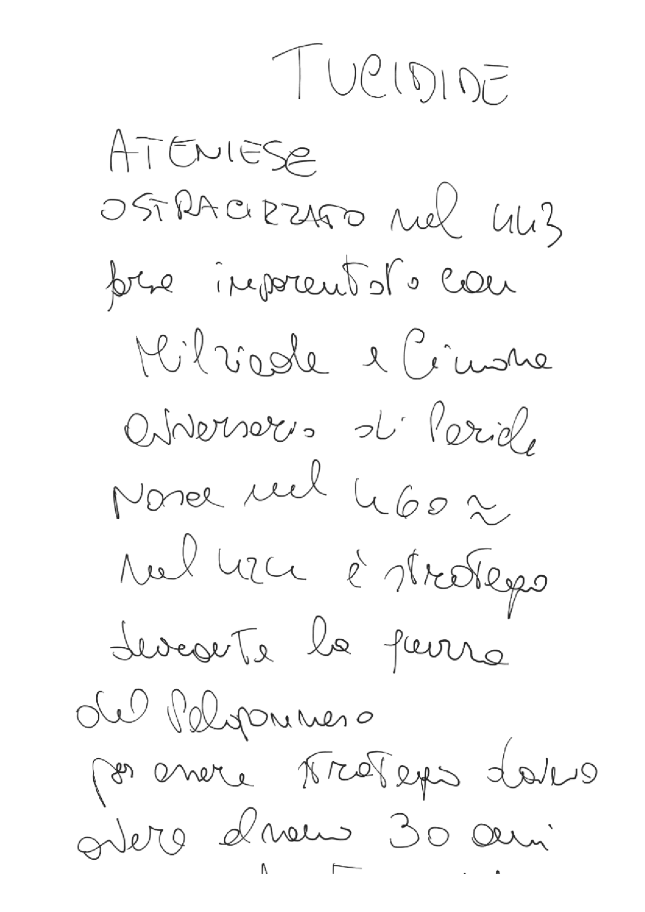 Accenni Sullo Storico Greco Tucidide Docsity
