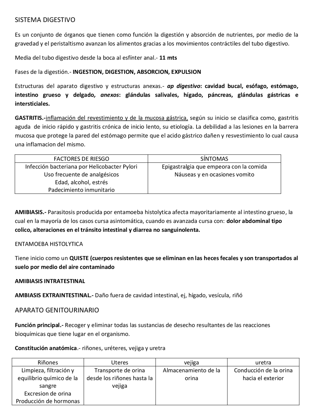 Sistema Digestivo A Anatomía Resúmenes De Anatomía Docsity