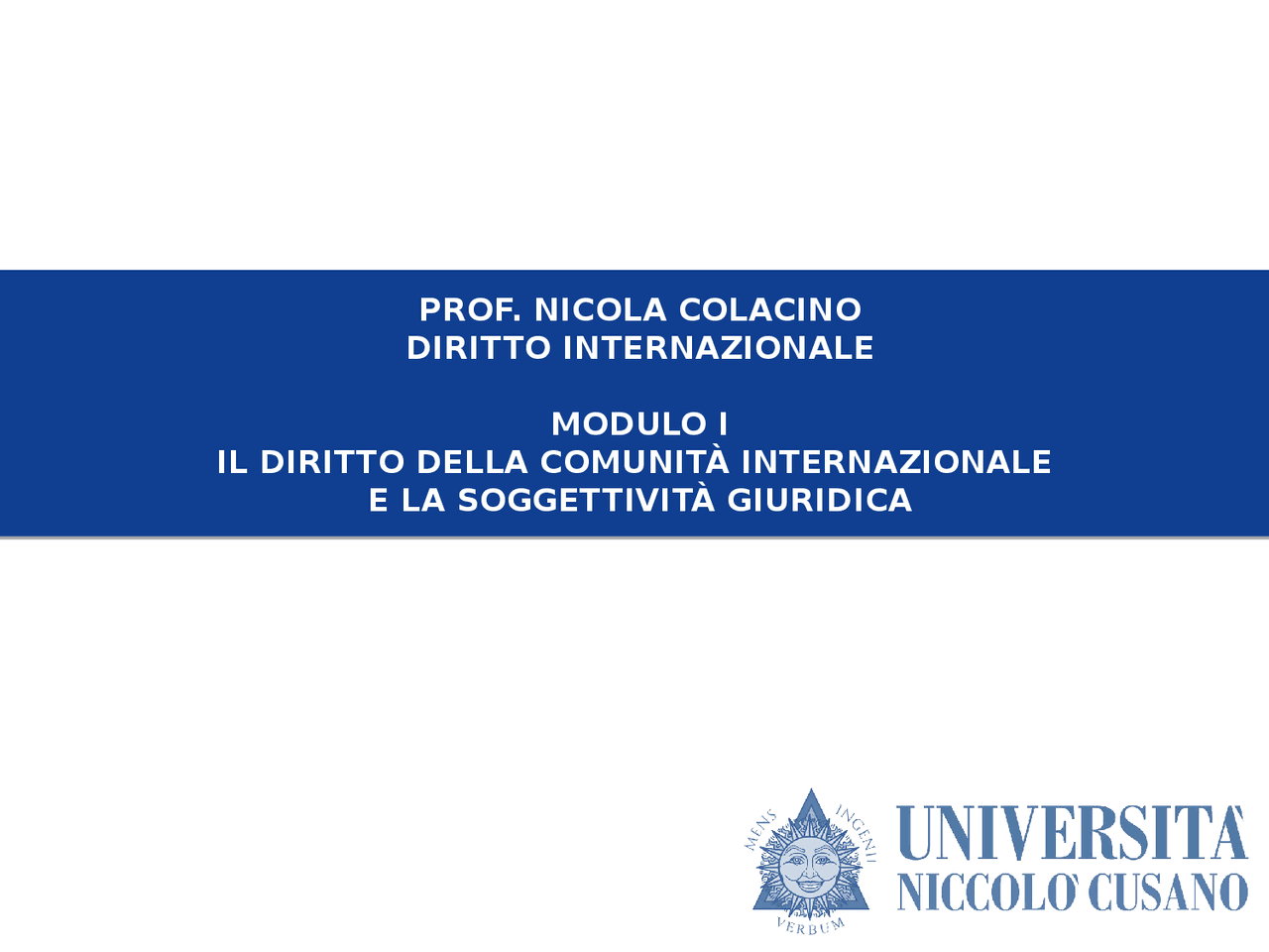Gli altri soggetti del diritto internazionale ( segue) - slides parte II - Docsity