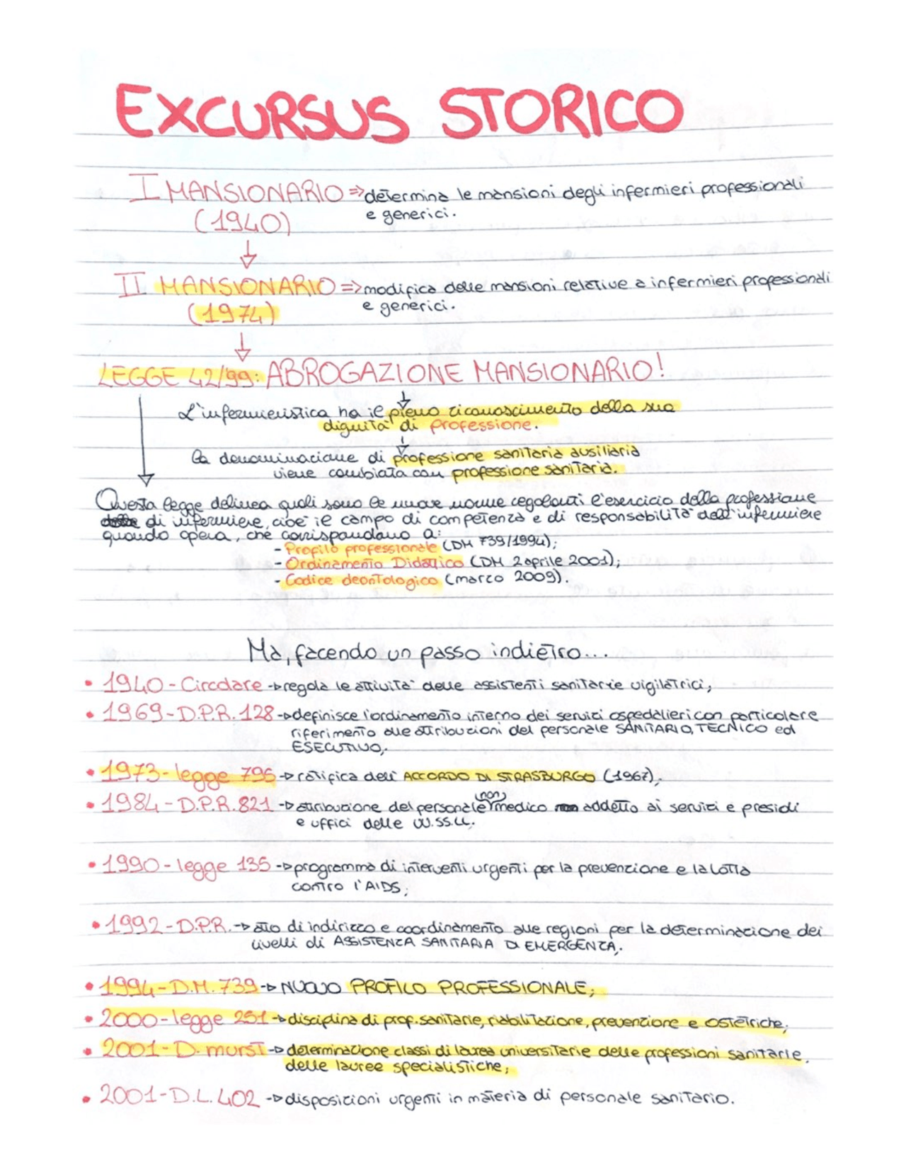 Appunti Per Esame Di Infermieristica 1 Infermieristica Generale Docsity