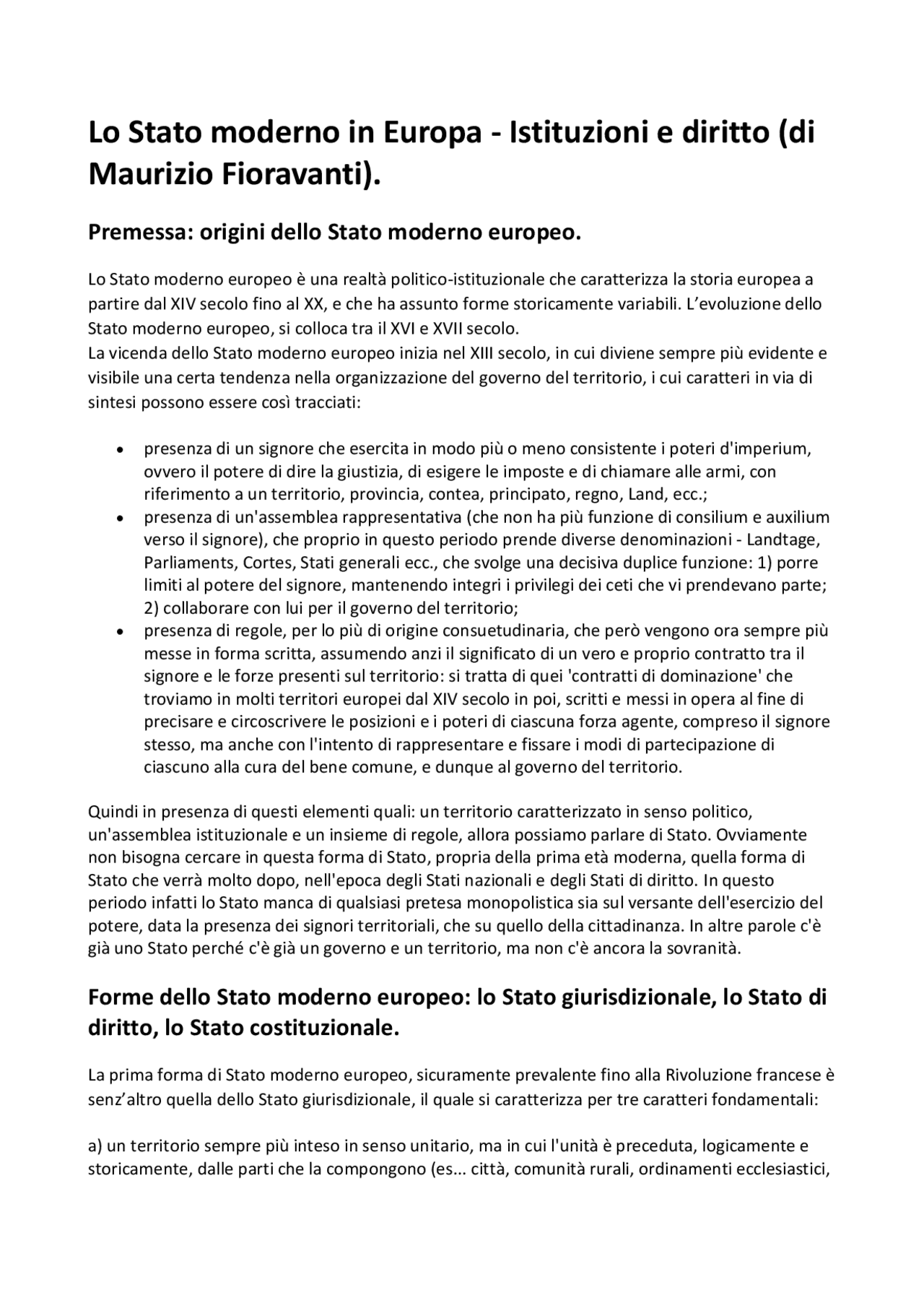 Storia Della Giustizia Docsity