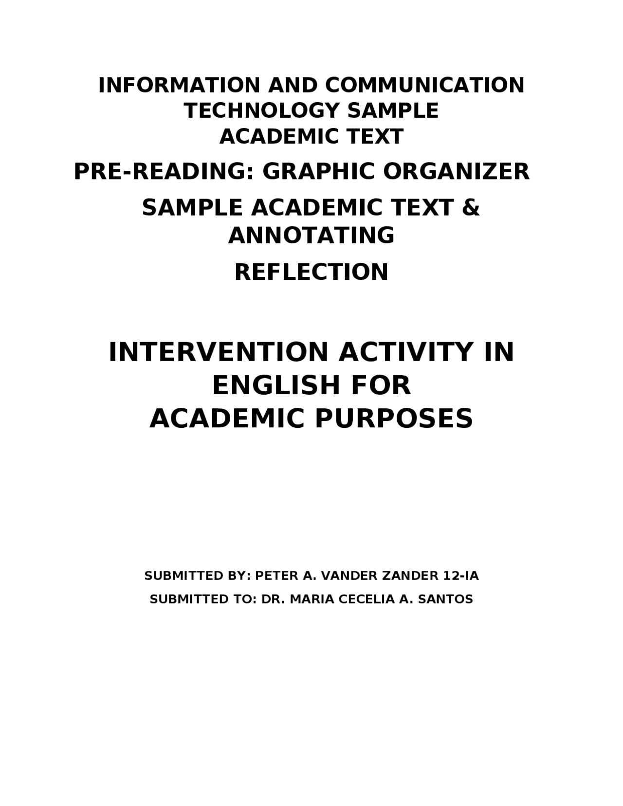 INFORMATION AND COMMUNICATION TECHNOLOGY SAMPLE ACADEMIC TEXT.docx ...