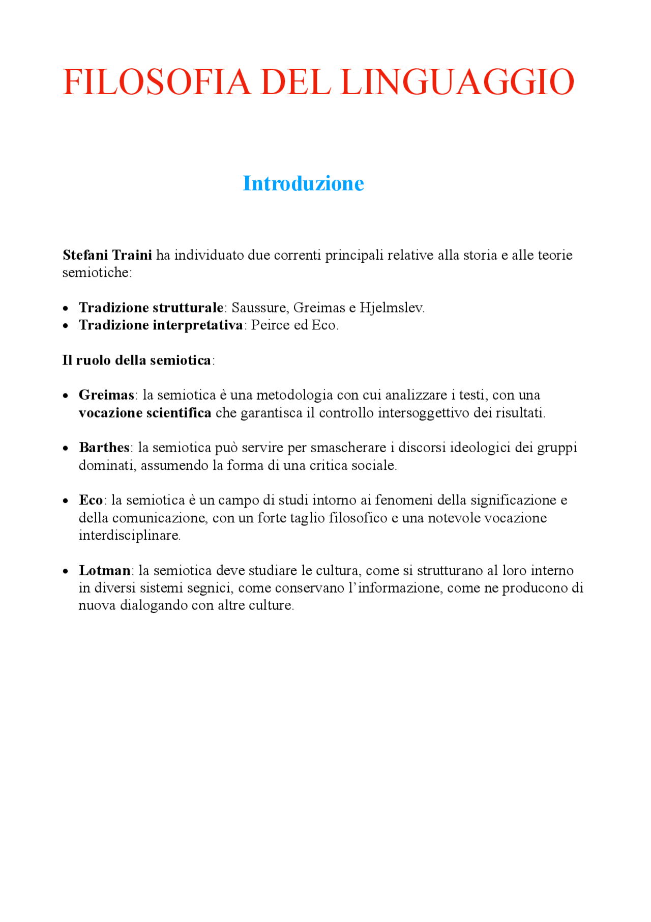 Le Basi Della Semiotica Docsity