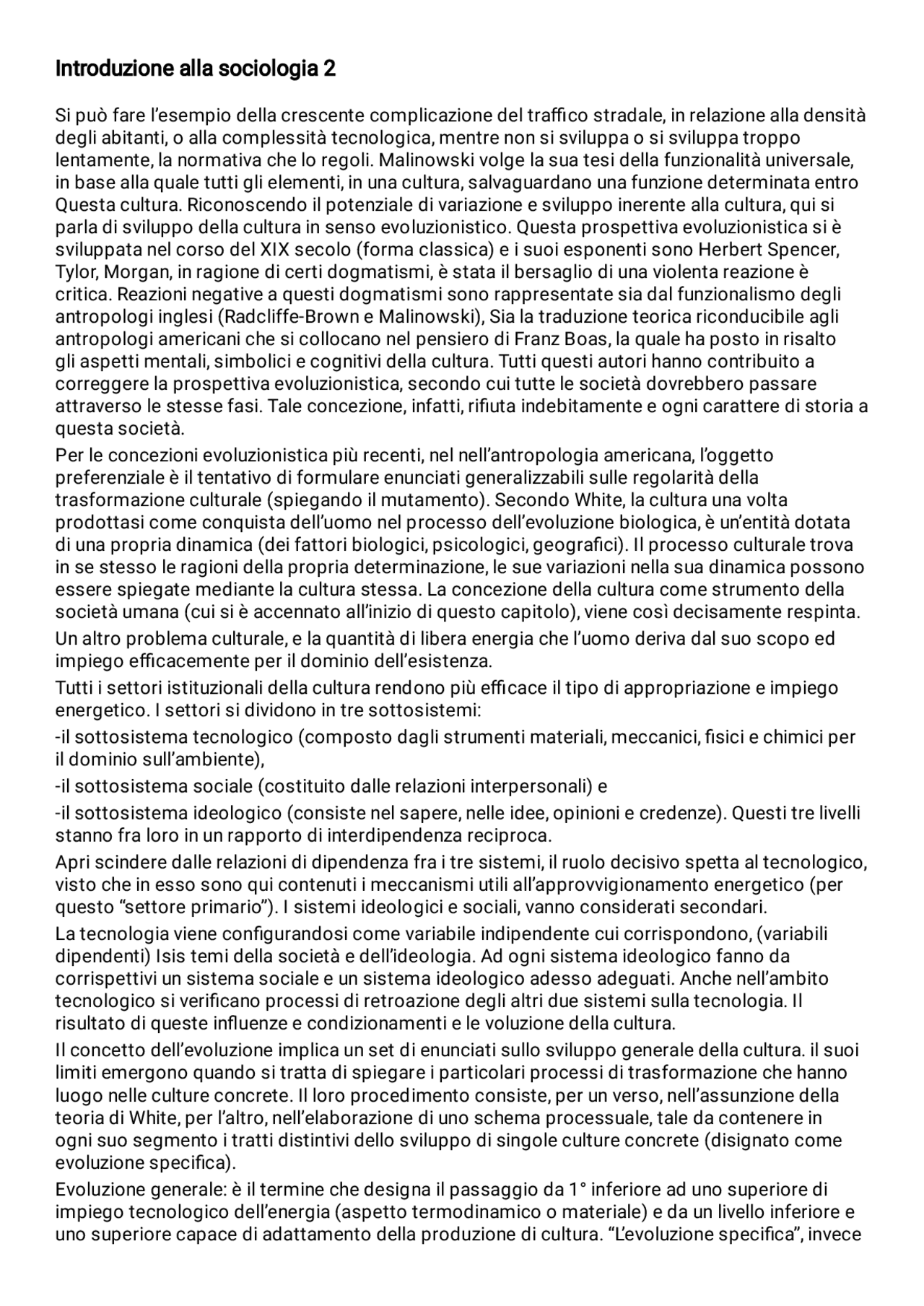Introduzione alla Sociologia 2 - Docsity