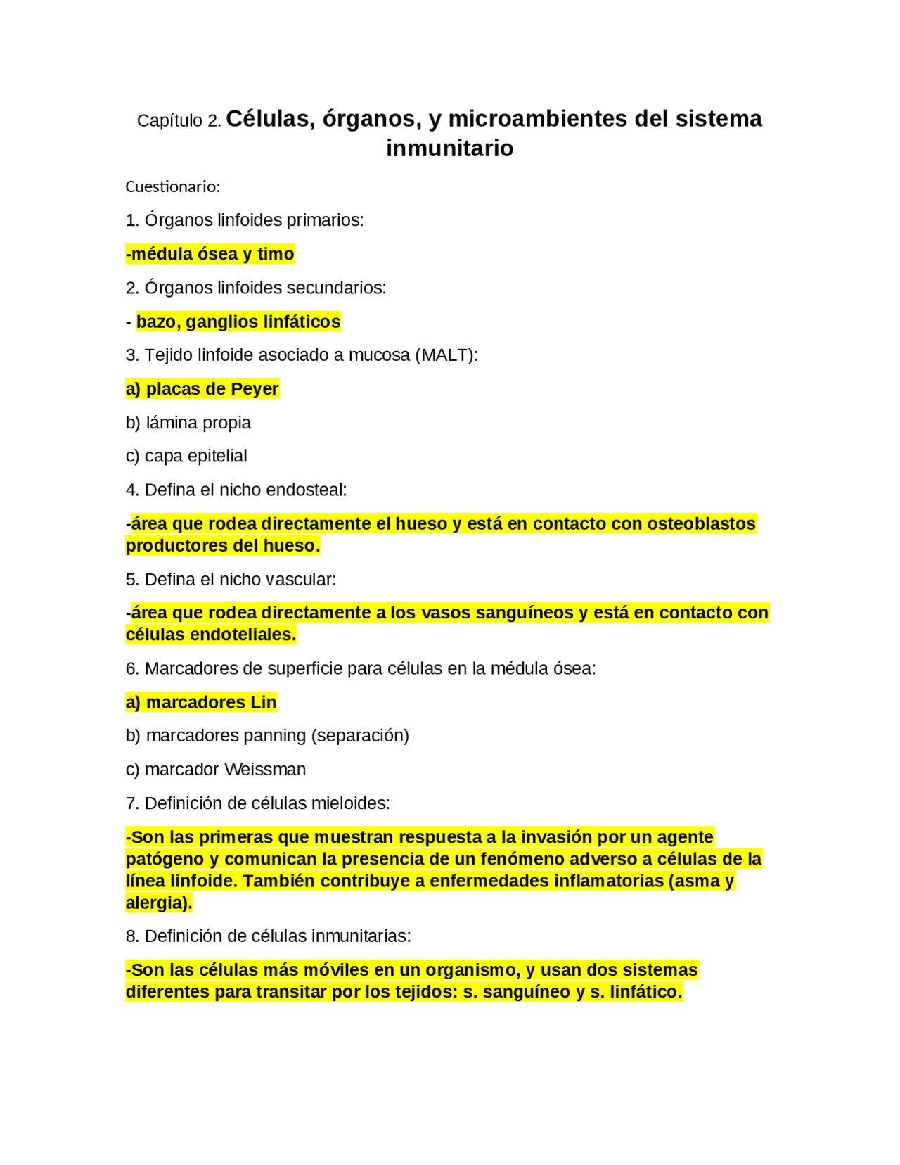 Resumen Capitulo 2 Y 3 Kuby De Inmunologia Resúmenes De Inmunología