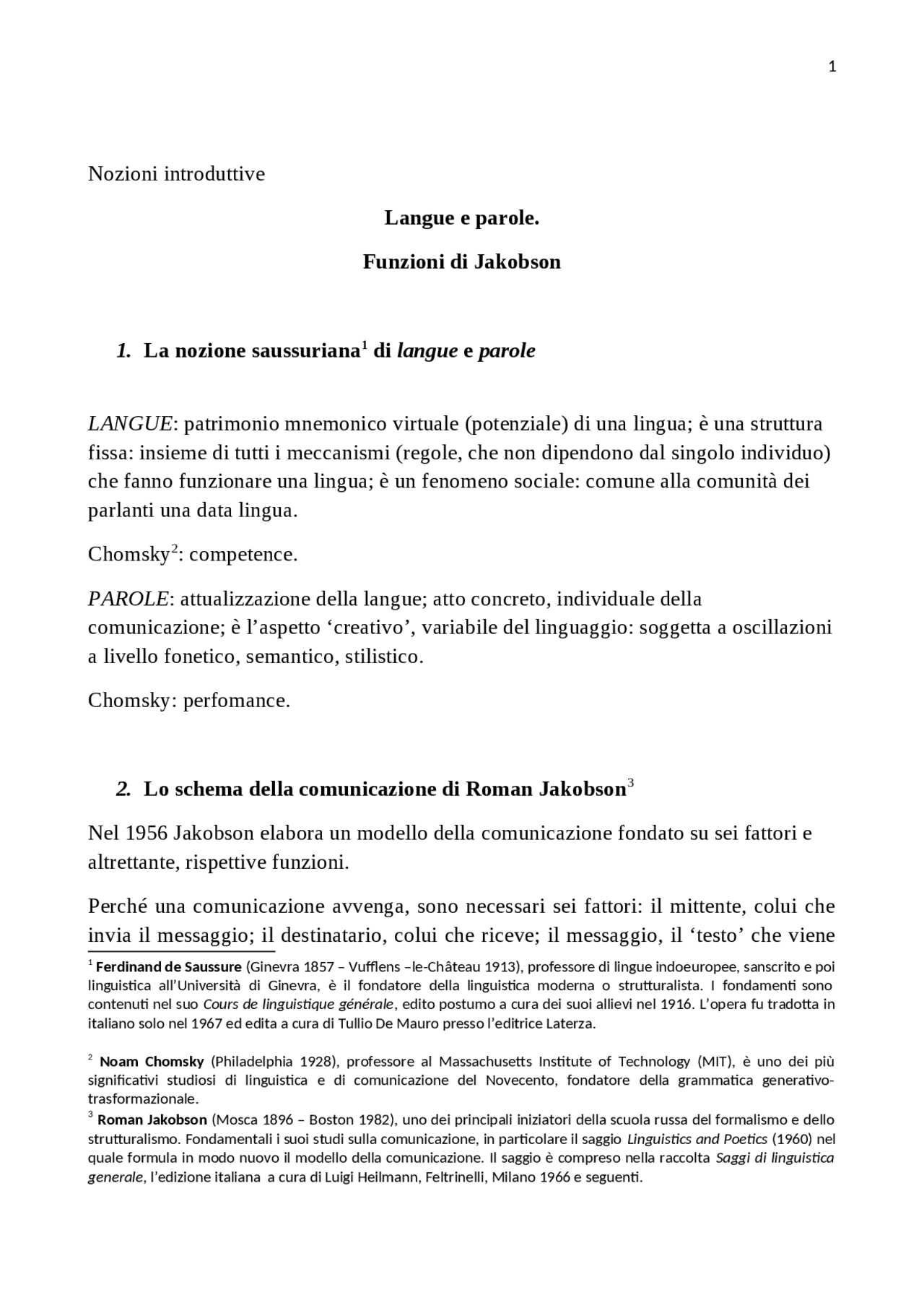 Tecniche Espressive Dellitaliano Funzioni Di Jackobson Esame Prof