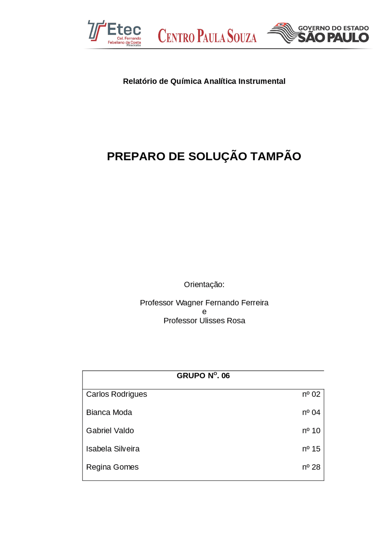 Preparação De Solução Tampão Docsity