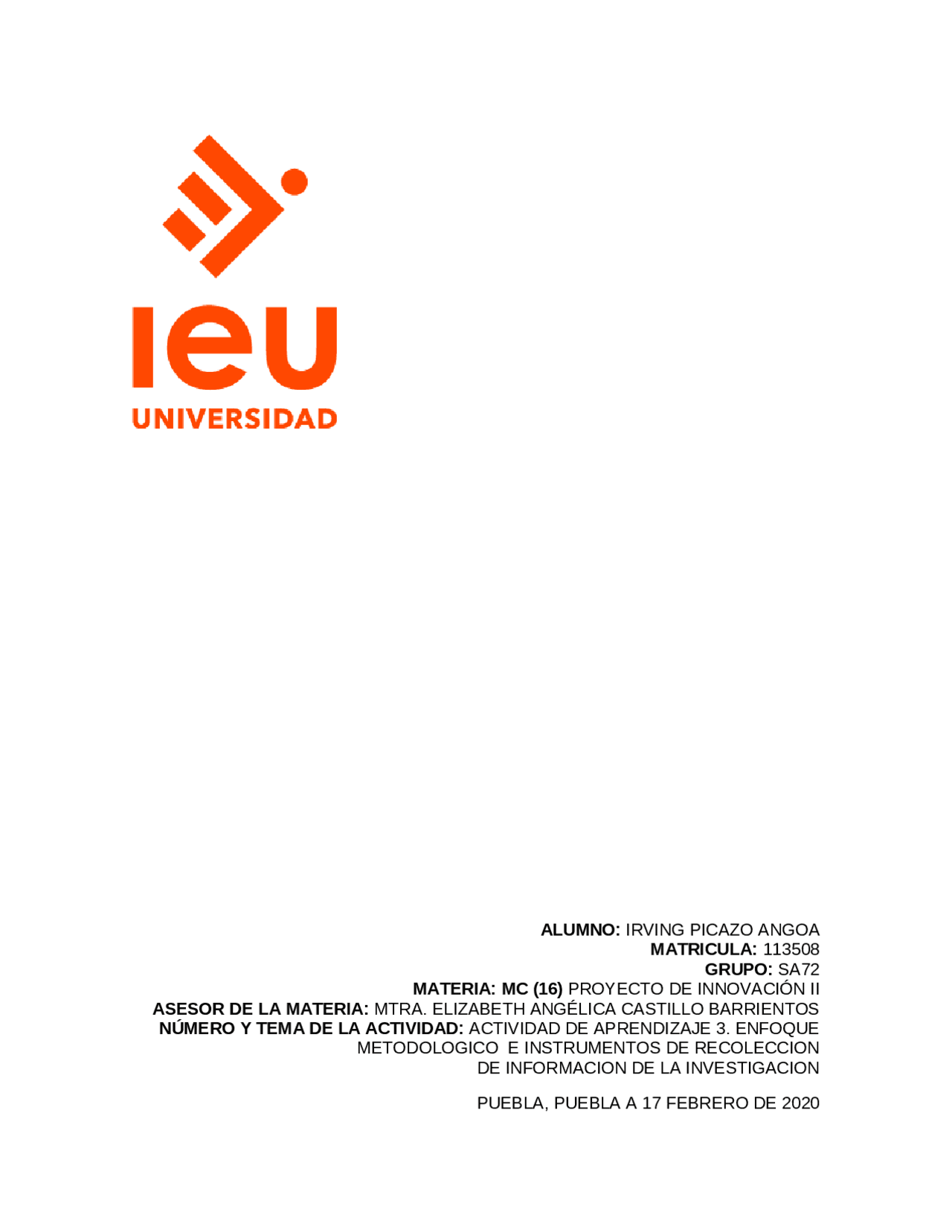 Proyecto De Inovacion Apuntes De Medicina Docsity