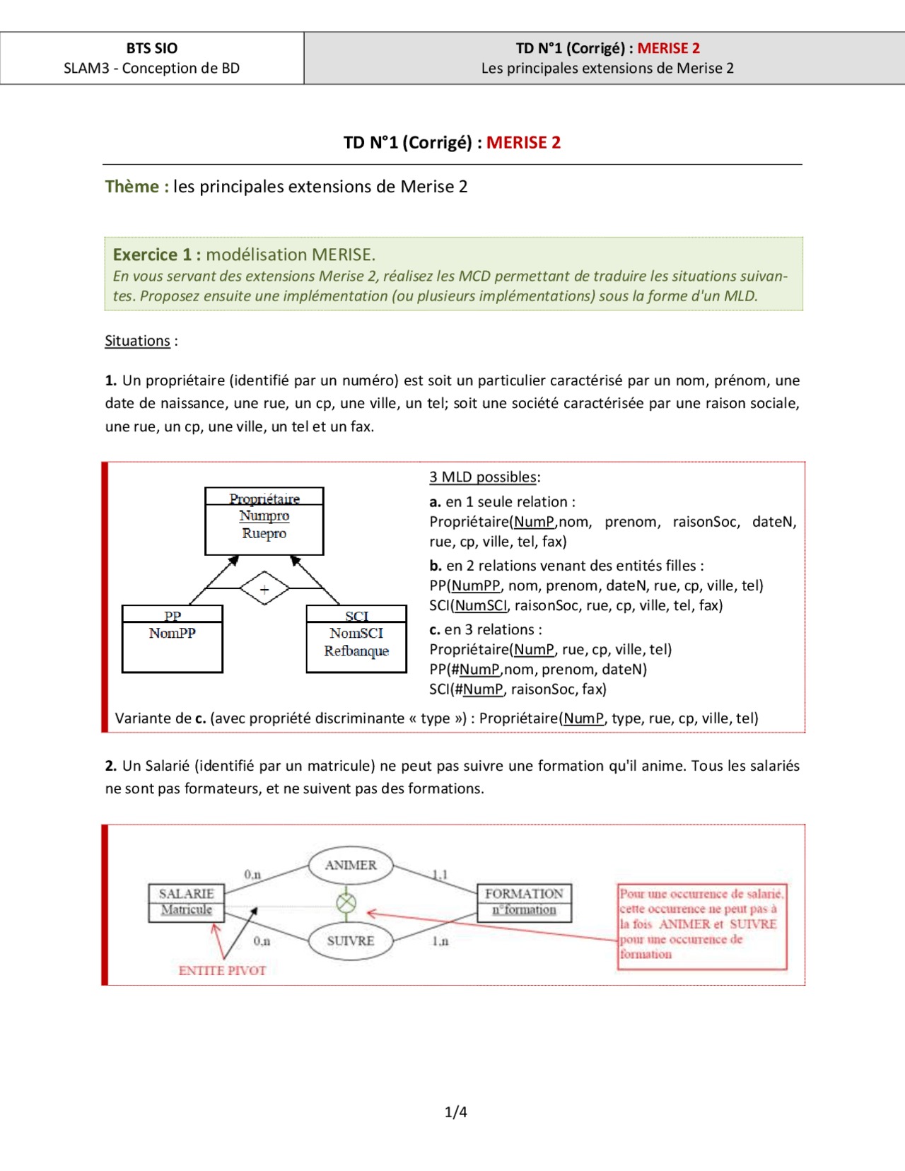 Exercice corrigés de modelisation uml | Exercises Mathematical Modeling and Simulation | Docsity