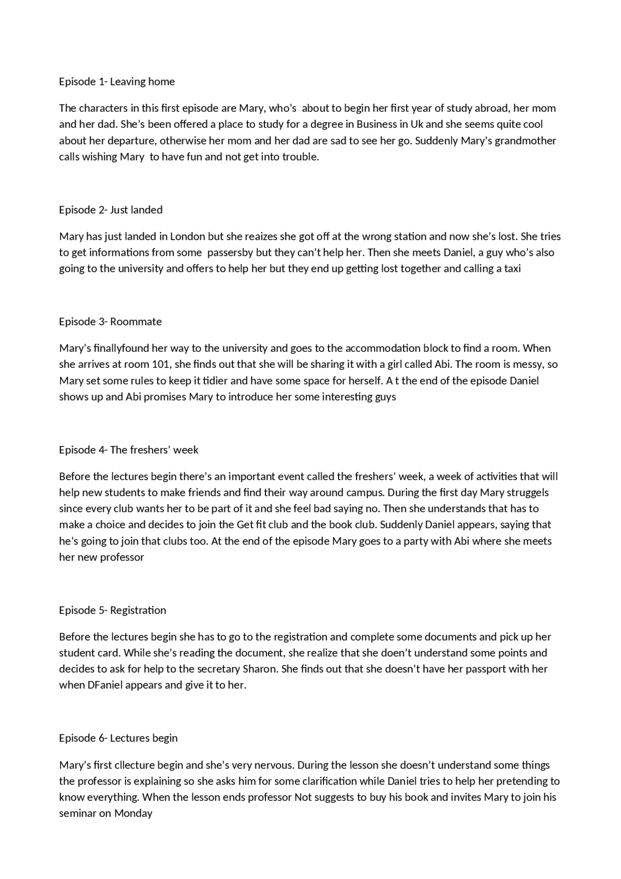 Riassunti Inglese English At University Docsity