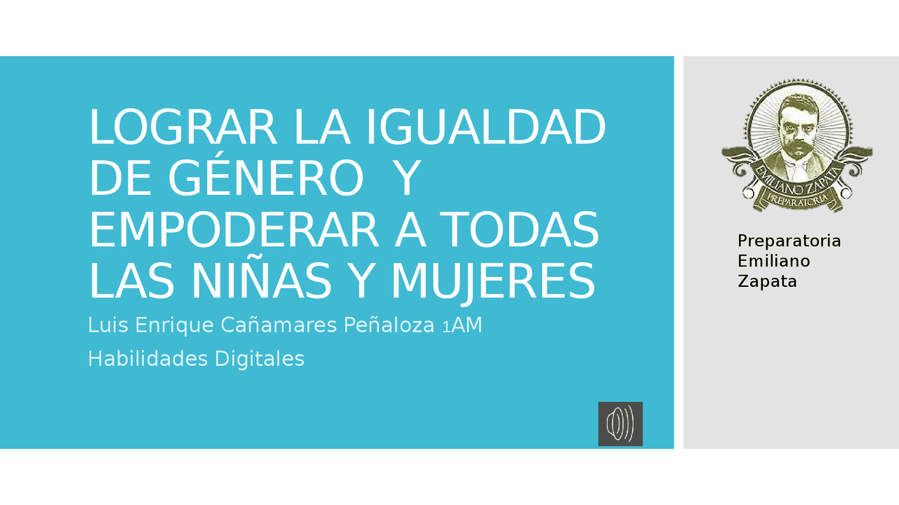 IGUALDAD DE GÉNERO Y EMPODERAR A LA MUJER | Diapositivas de Humanidades ...