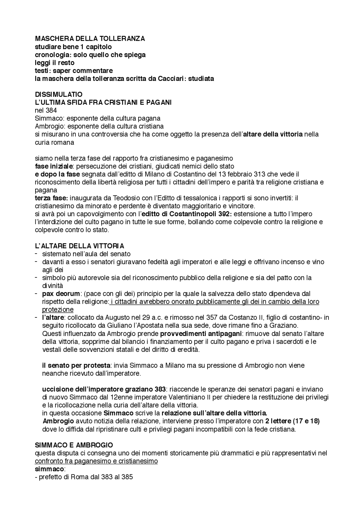 Il Conflitto tra Paganesimo e Cristianesimo nell'Impero Romano: Simmaco ...