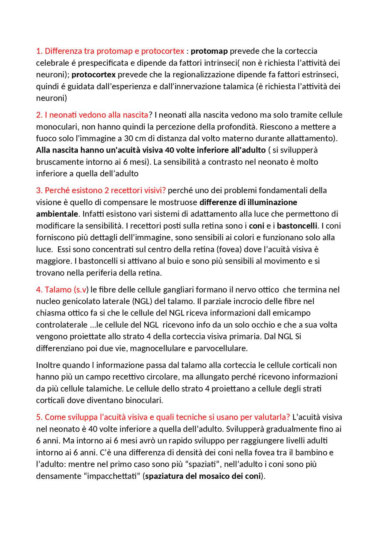 Domande Neuroscienze Docsity